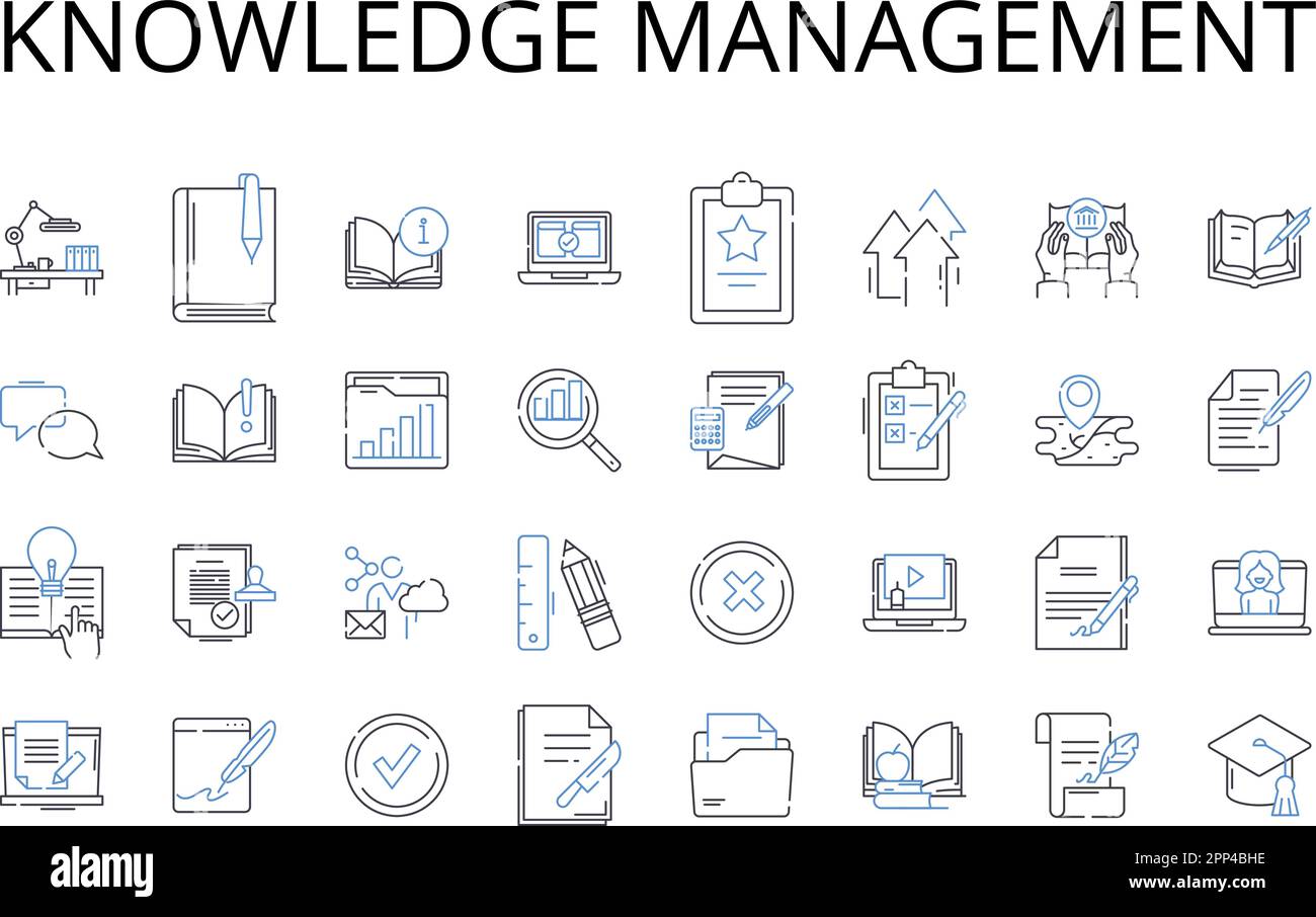 Knowledge management line icons collection. Talent recruitment, Data ... Knowledge management line icons collection. Talent recruitment, Data ...