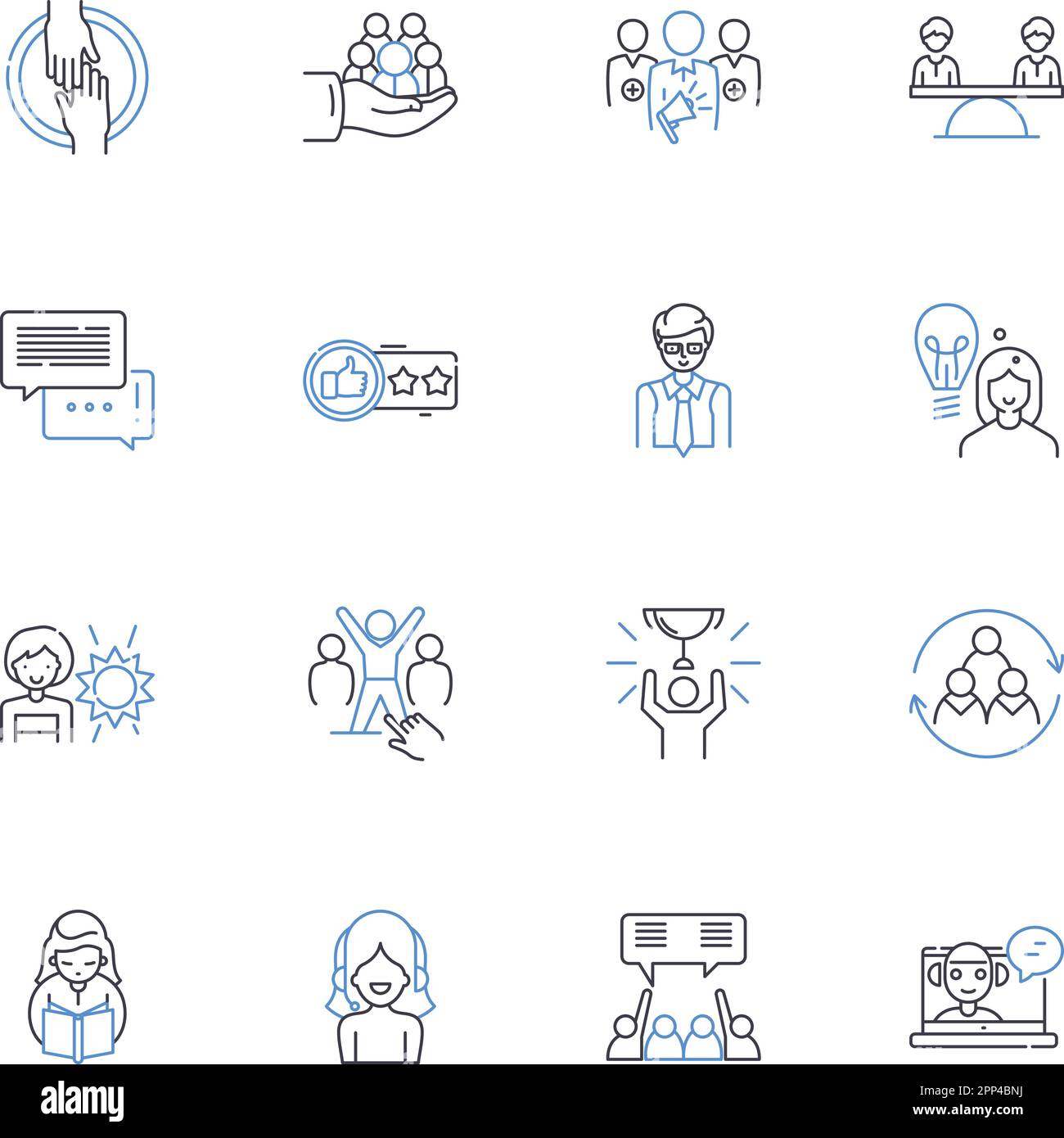 Syndicate briefing line icons collection. Strategy, Intelligence, Briefing, Collaboration ...