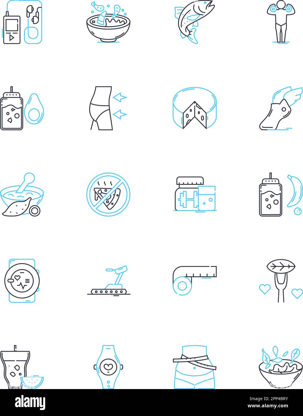 Healthy food choices linear icons set. Nutritious, Whole, Fresh ... Healthy food choices linear icons set. Nutritious, Whole, Fresh ...