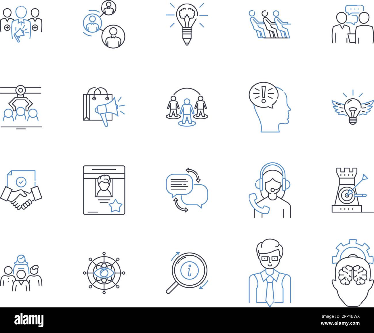 Allied Partnership line icons collection. Collaboration, Unity ...