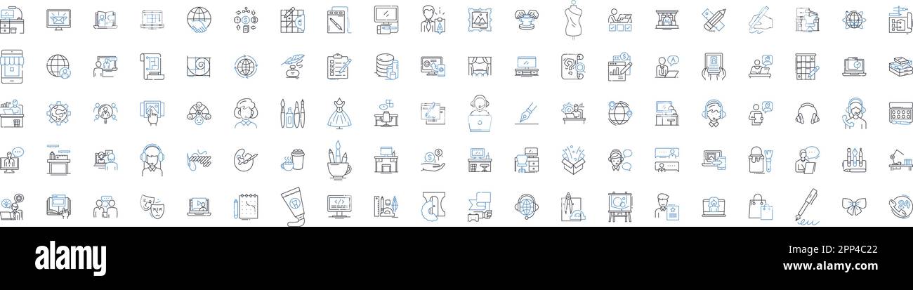 Solo-preneur line icons collection. Entrepreneurship, Self-employed ... Solo-preneur line icons collection. Entrepreneurship, Self-employed ...