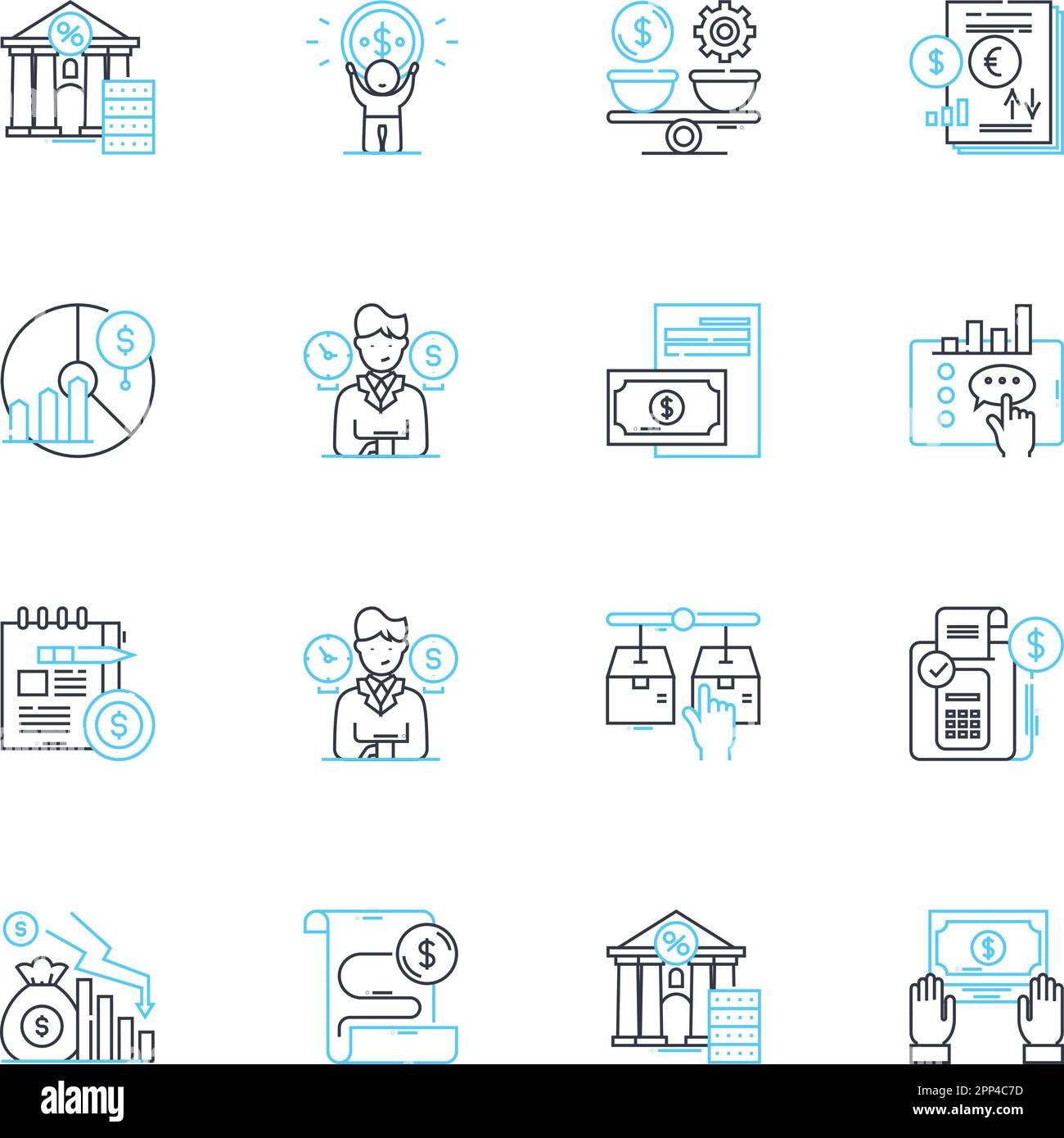 Personnel management linear icons set. Recruitment, Hiring, Onboarding ...