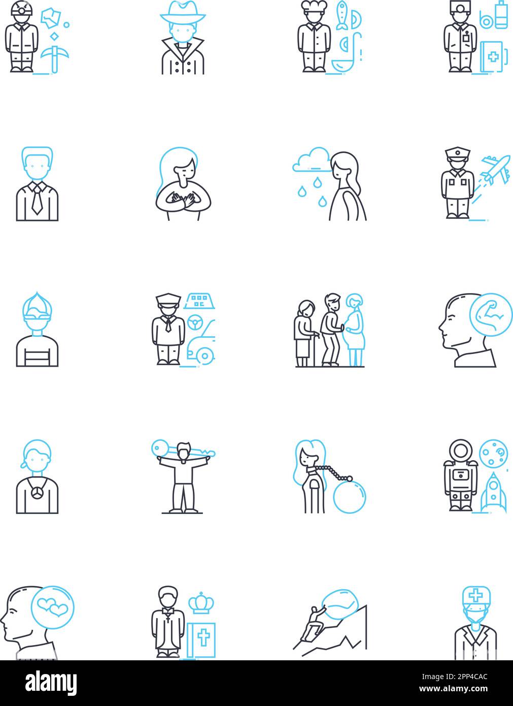 Homogenization Linear Icons Set Uniformity Consistency Standardization Blend Equalization
