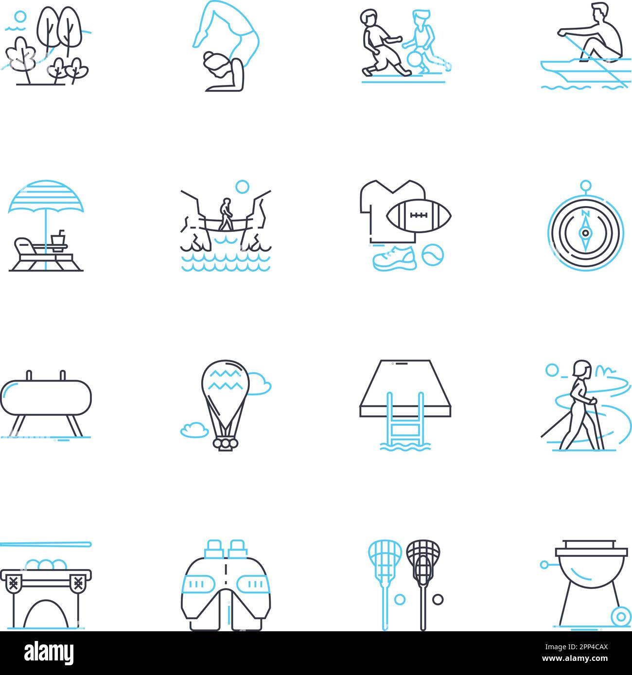 Relaxation niche linear icons set. Serenity, Tranquility, Calmness ...