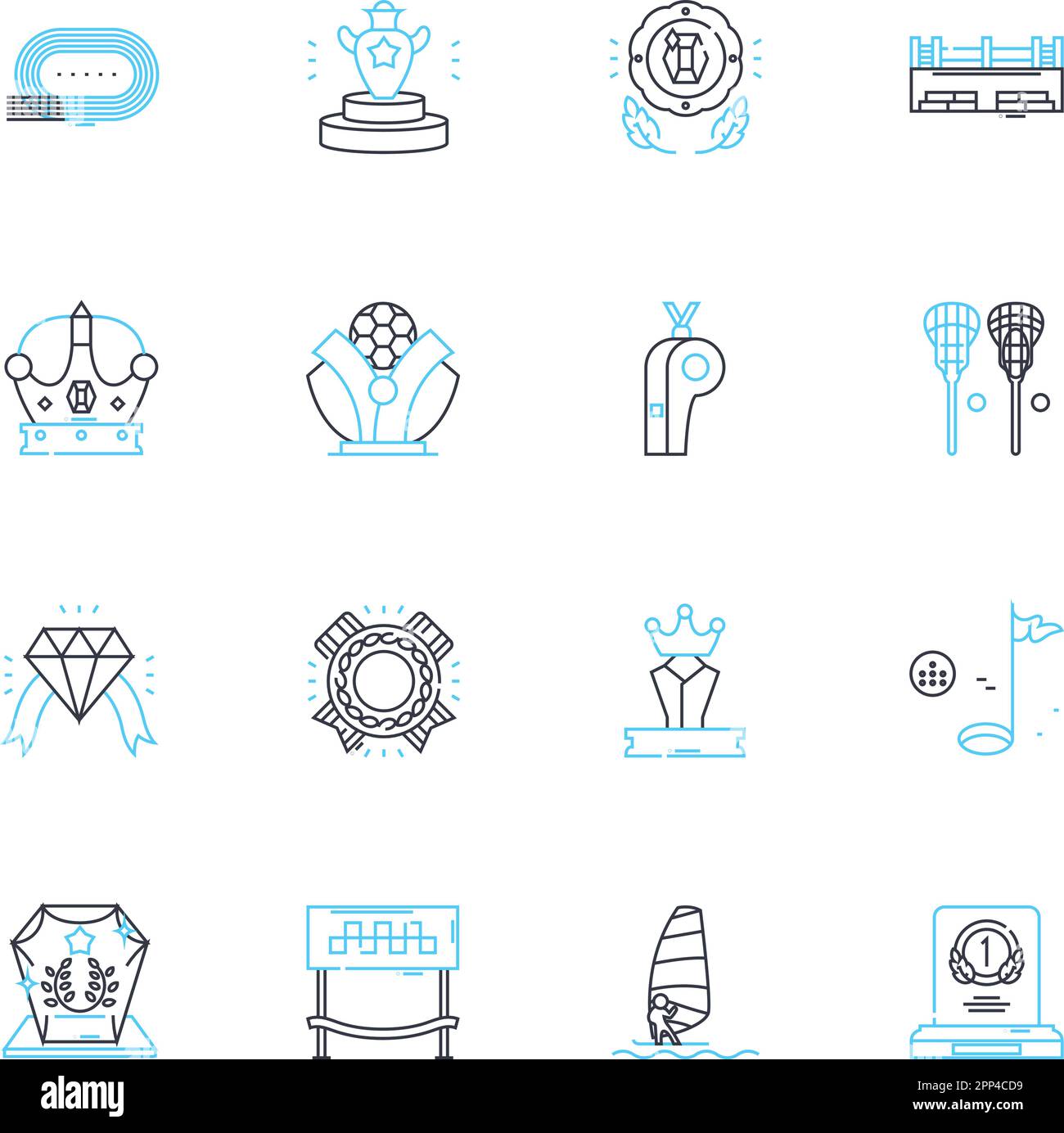 Supervision linear icons set. Oversight, Management, Direction ...