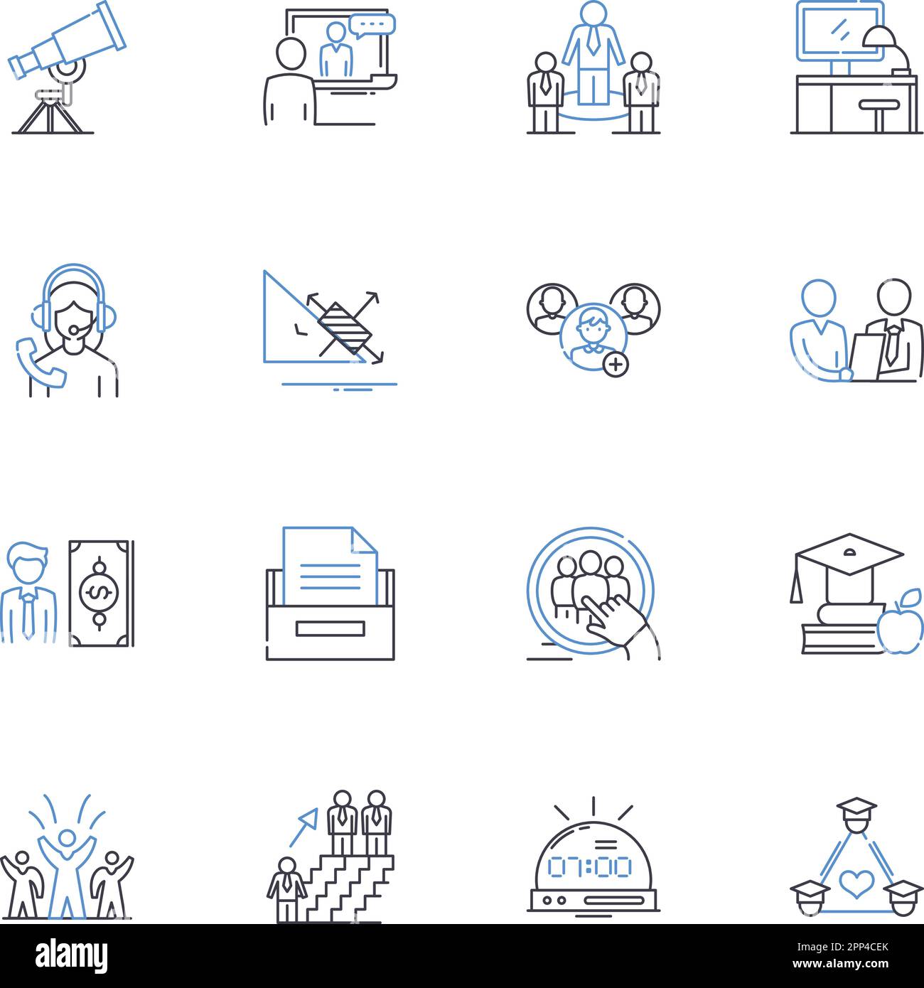 Learning strategies line icons collection. Techniques, Methods, Plans ... Learning strategies line icons collection. Techniques, Methods, Plans ...