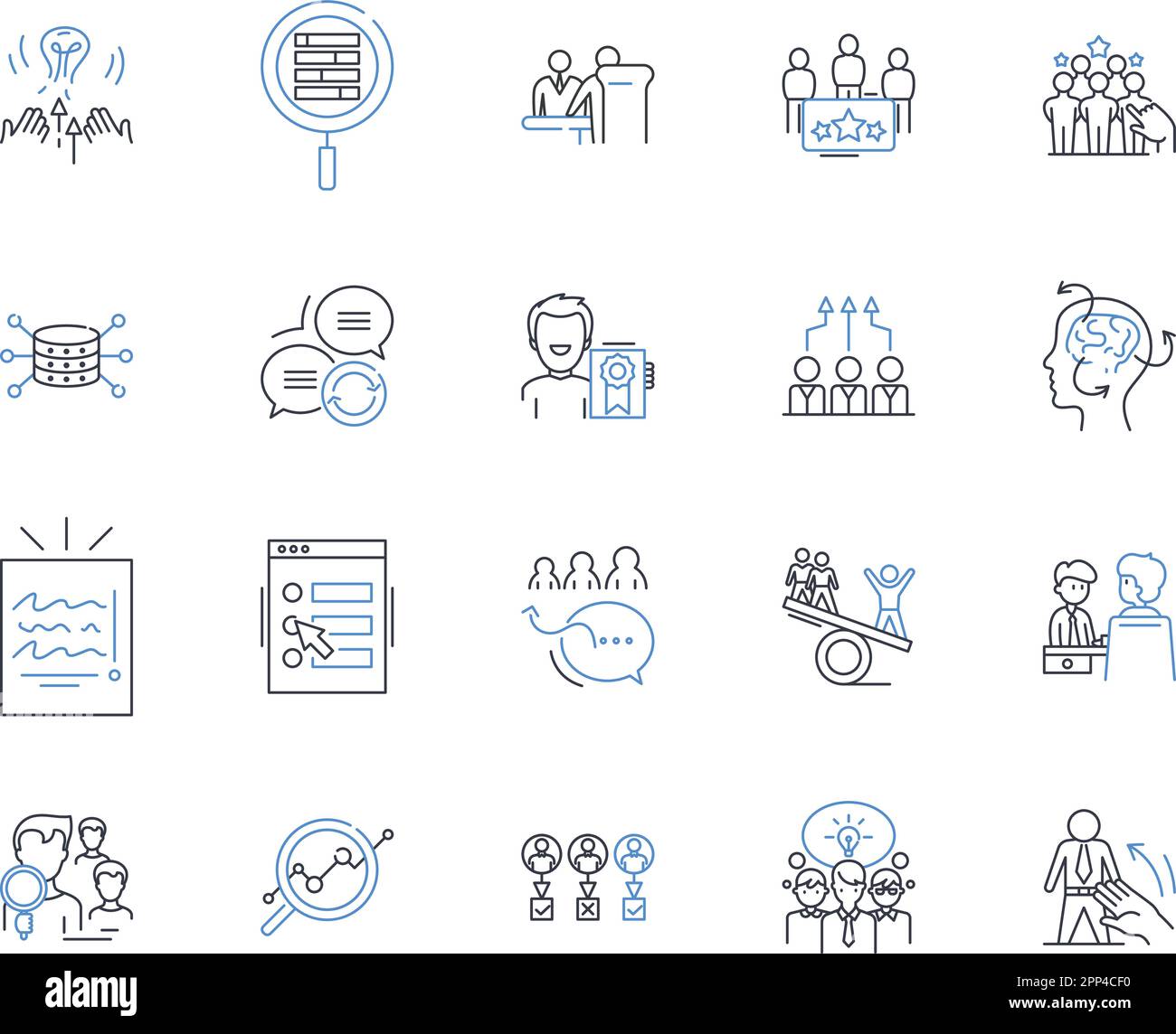 Commercial sector line icons collection. Business, Profit, Industry ...
