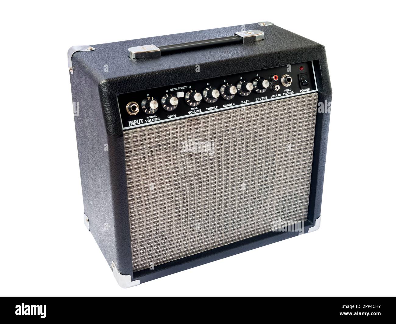 guitar amplifier isolated on white background Stock Photo - Alamy