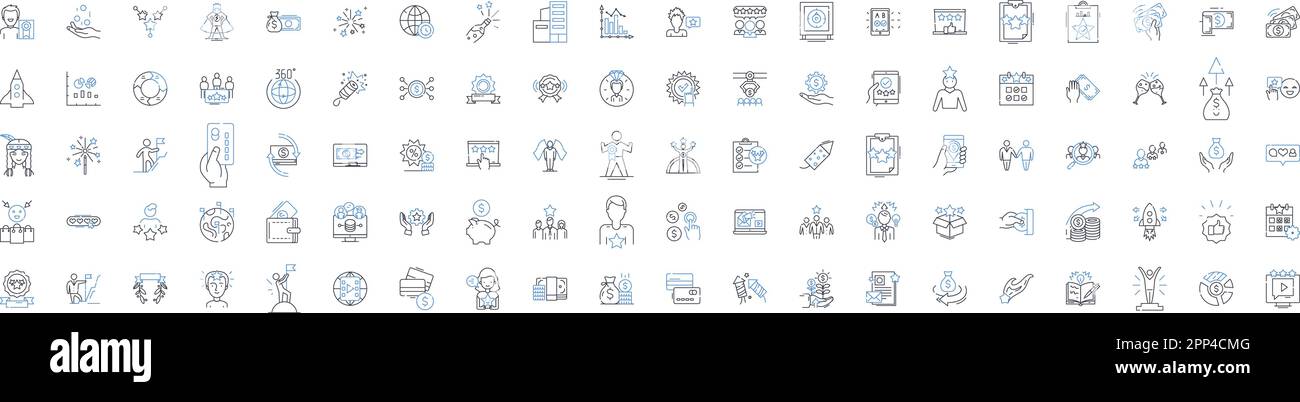 Revenue forecasting line icons collection. Sales, Projections ... Revenue forecasting line icons collection. Sales, Projections ...