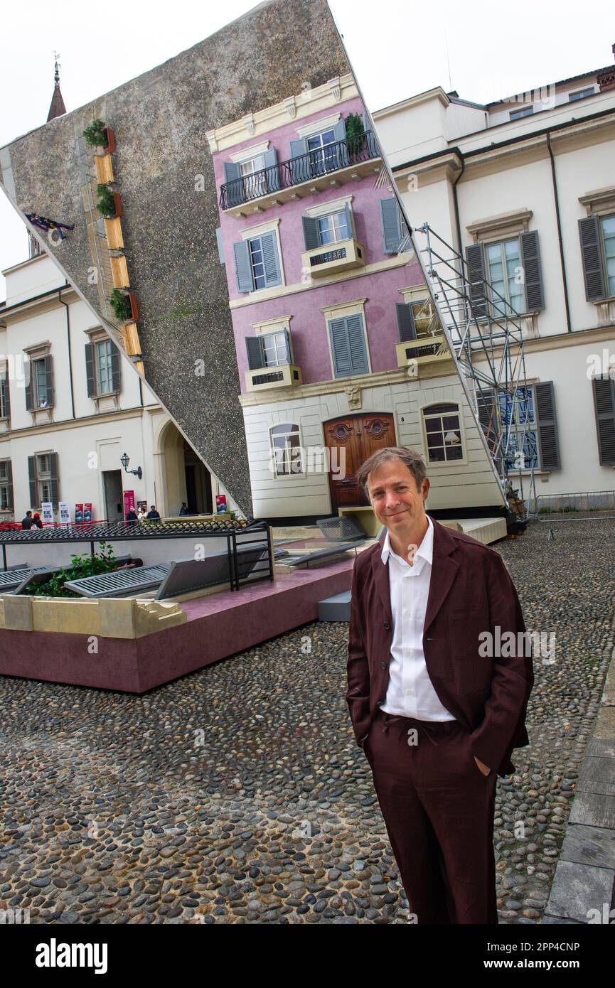 April 21, 2023 – Italy, Milan, exhibition of the Argentine artist ...