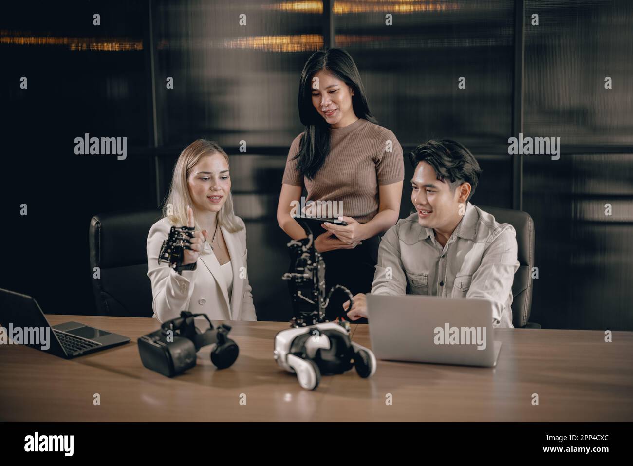 College students join research group to do experiments with educational robot. Learn to combine ...