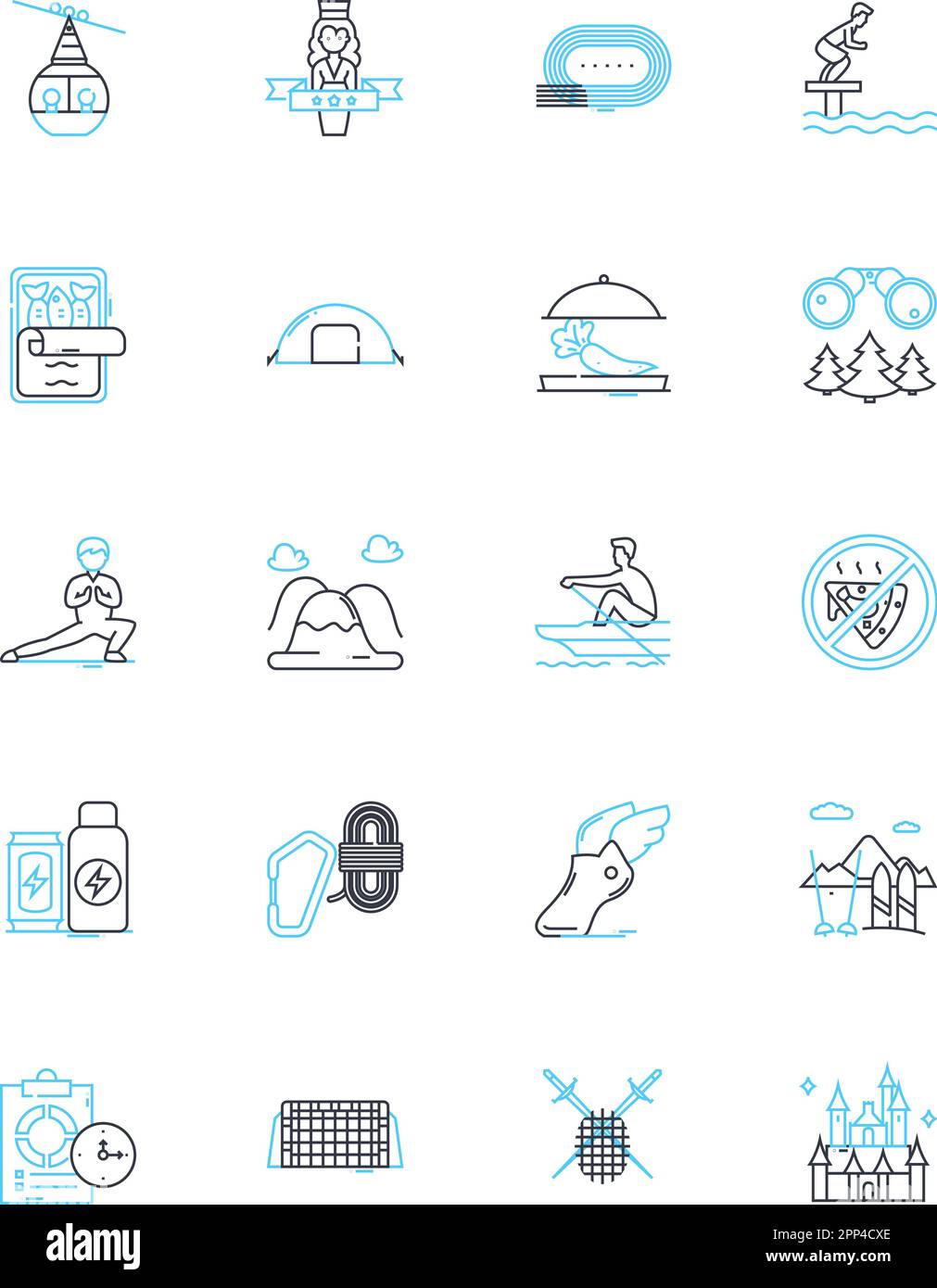 Historical tours linear icons set. Heritage, Antiquity, Monuments ...