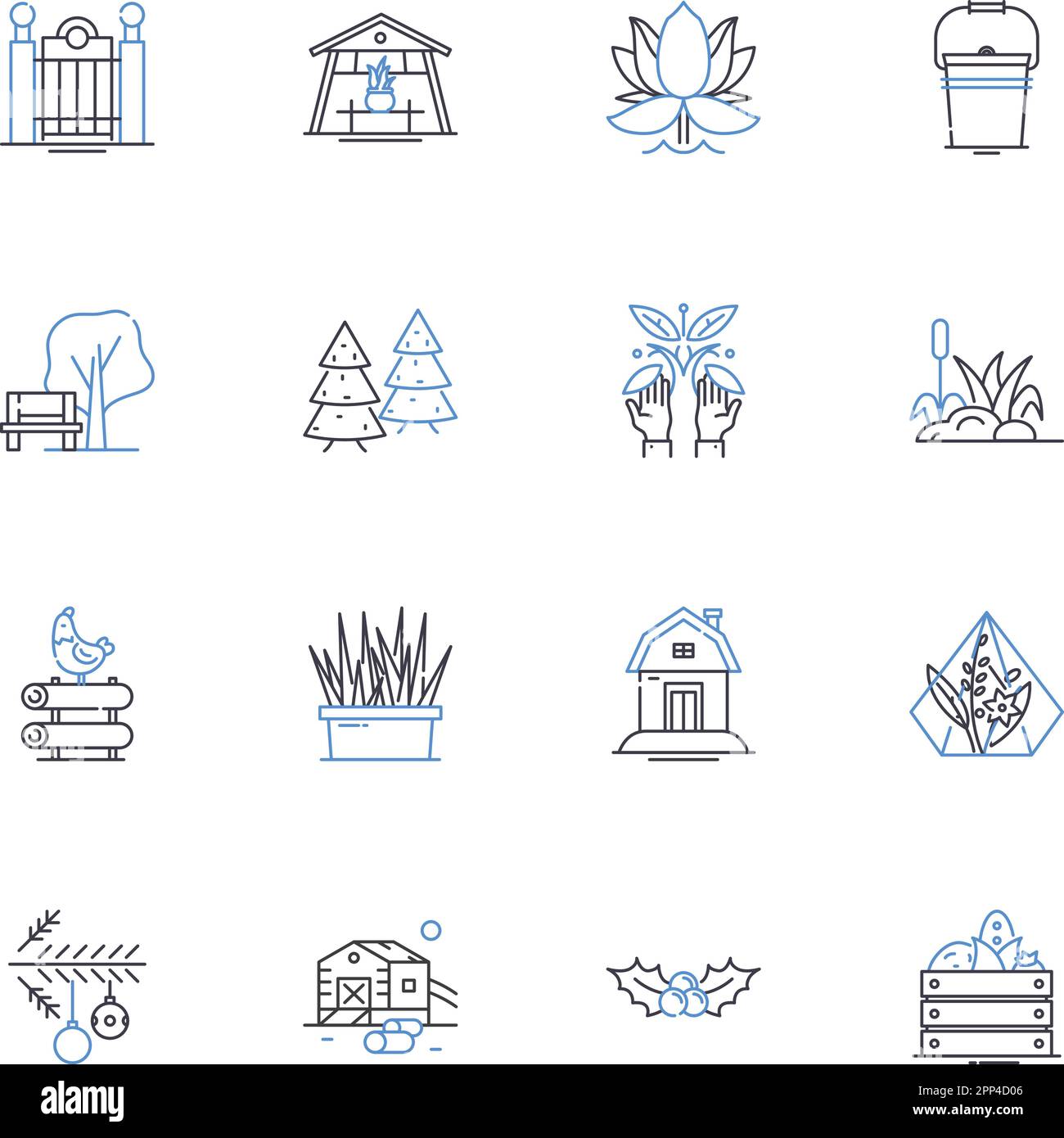 Irrigation Line Icons Collection Sprinklers Drought Rain Irrigation