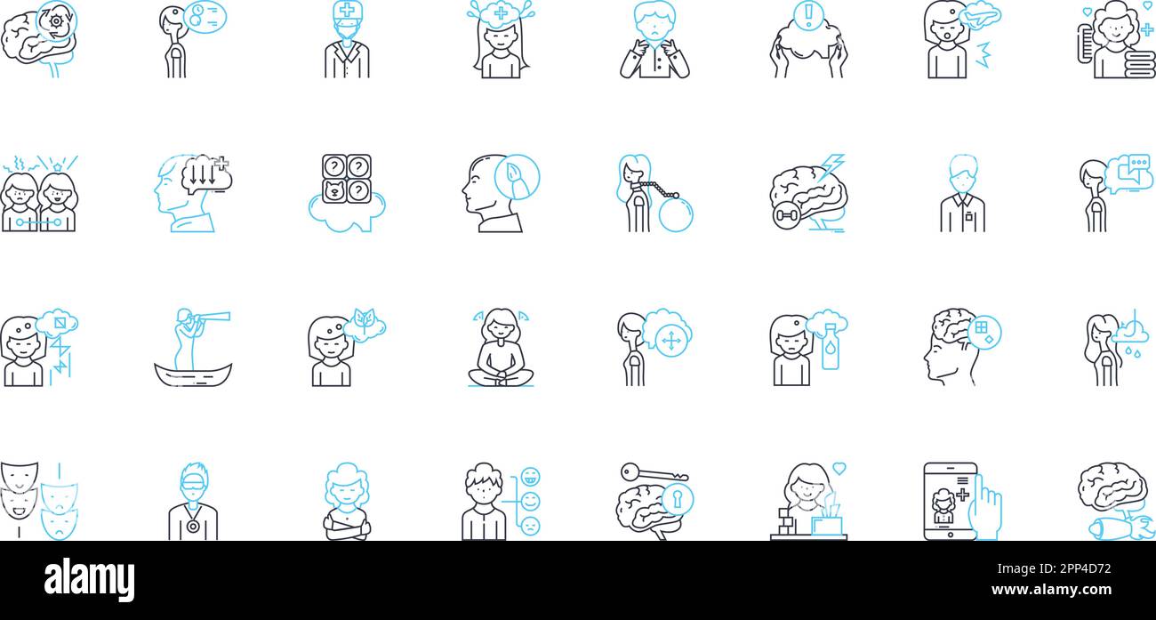 Gratitude and appreciation linear icons set. Tthankful, Appreciative ...