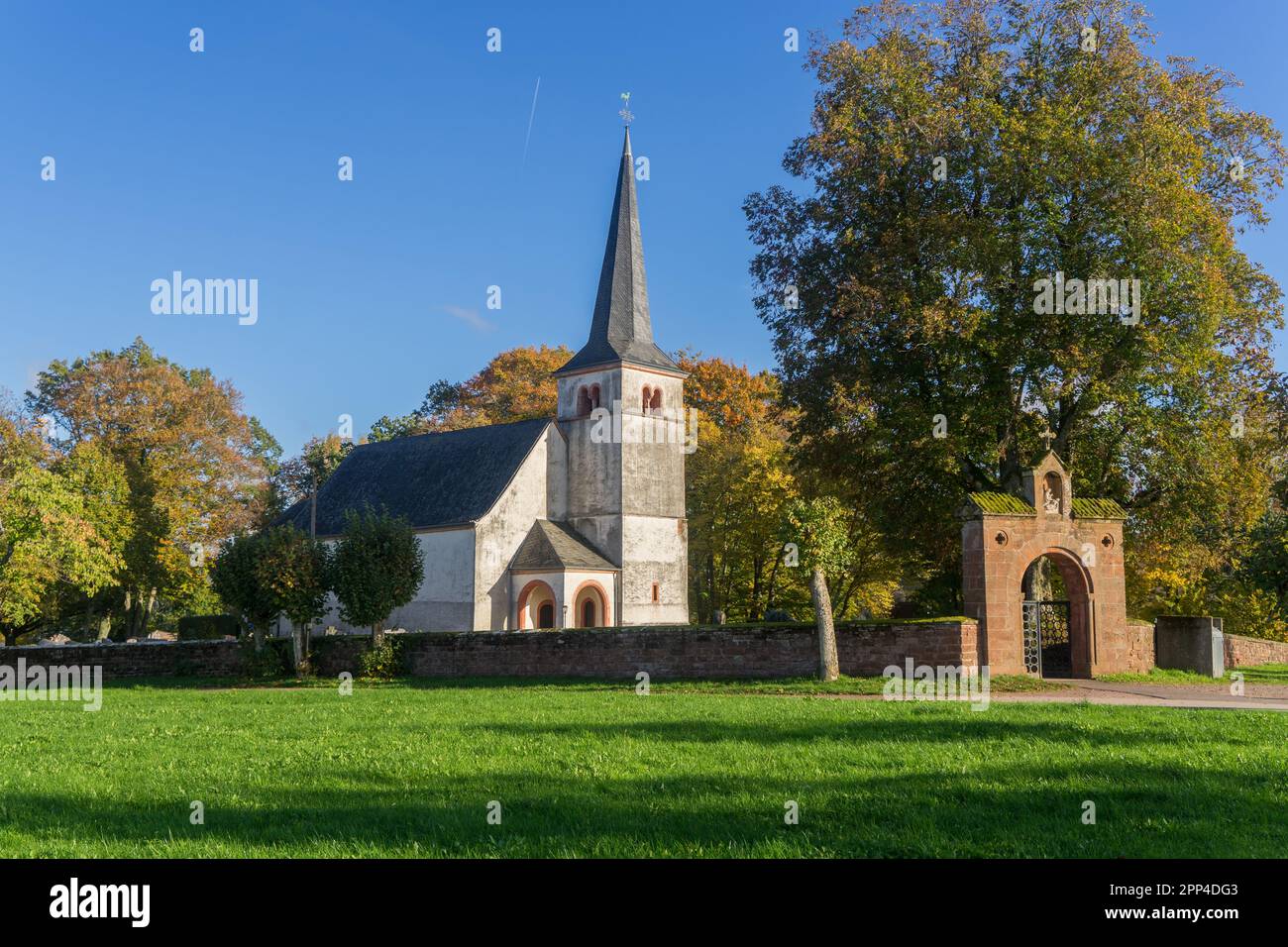 Church Saint Johannis near the german village Kastel-Staadt Stock Photo ...