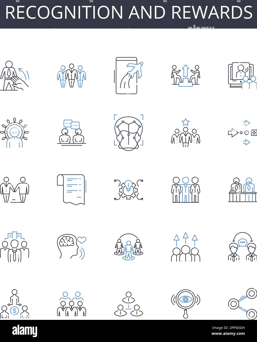 Recognition and rewards line icons collection. Appreciation ... Recognition and rewards line icons collection. Appreciation ...
