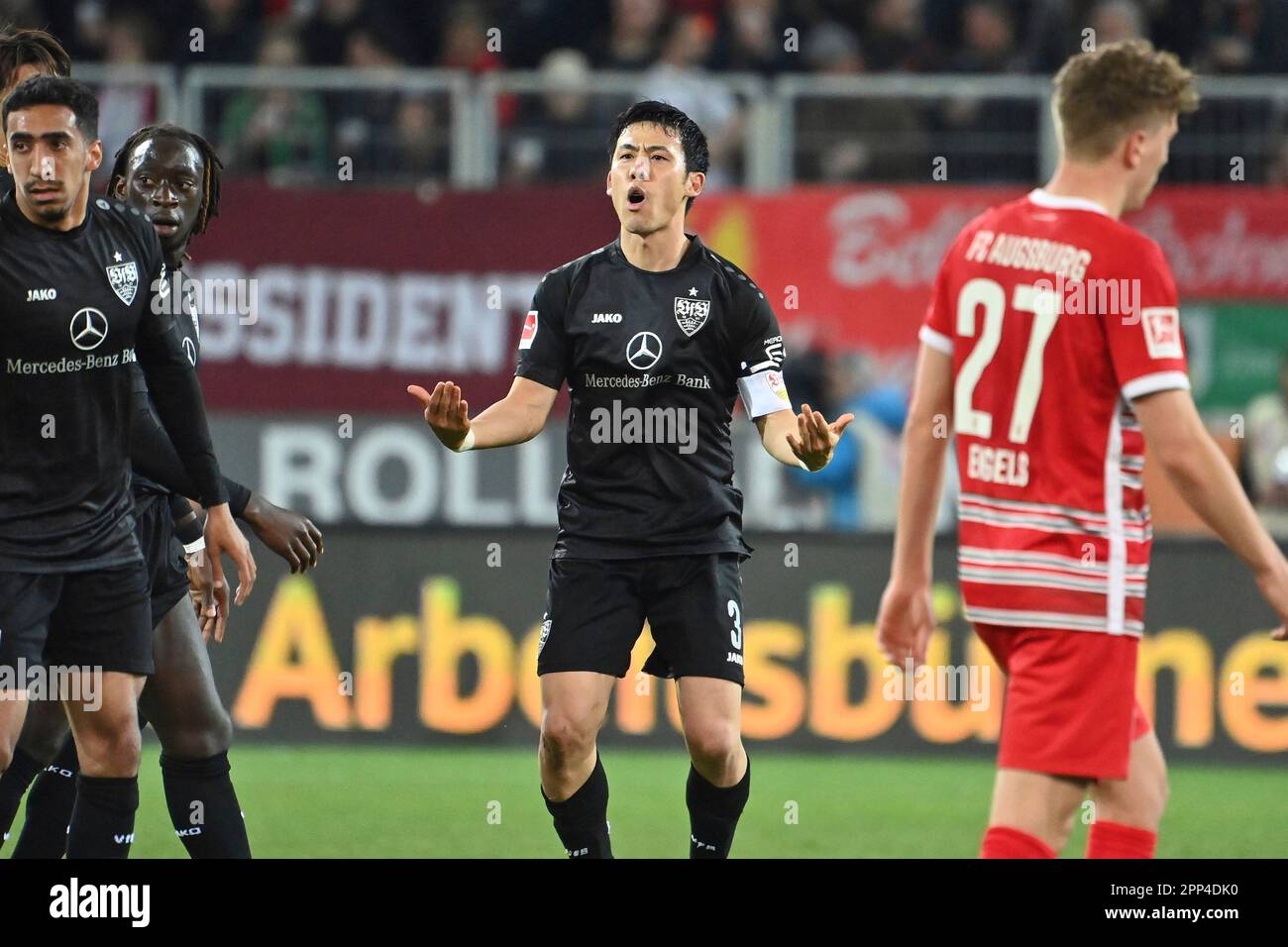 goaljubel Wataru ENDO (VFB Stuttgart) after goal to 1-1, jubilation ...