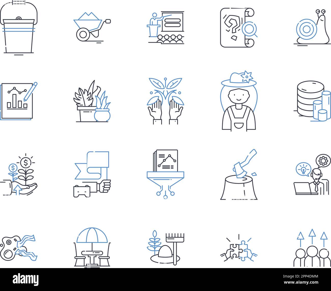 Legal profession line icons collection. Justice, Barrister, Advocate ...