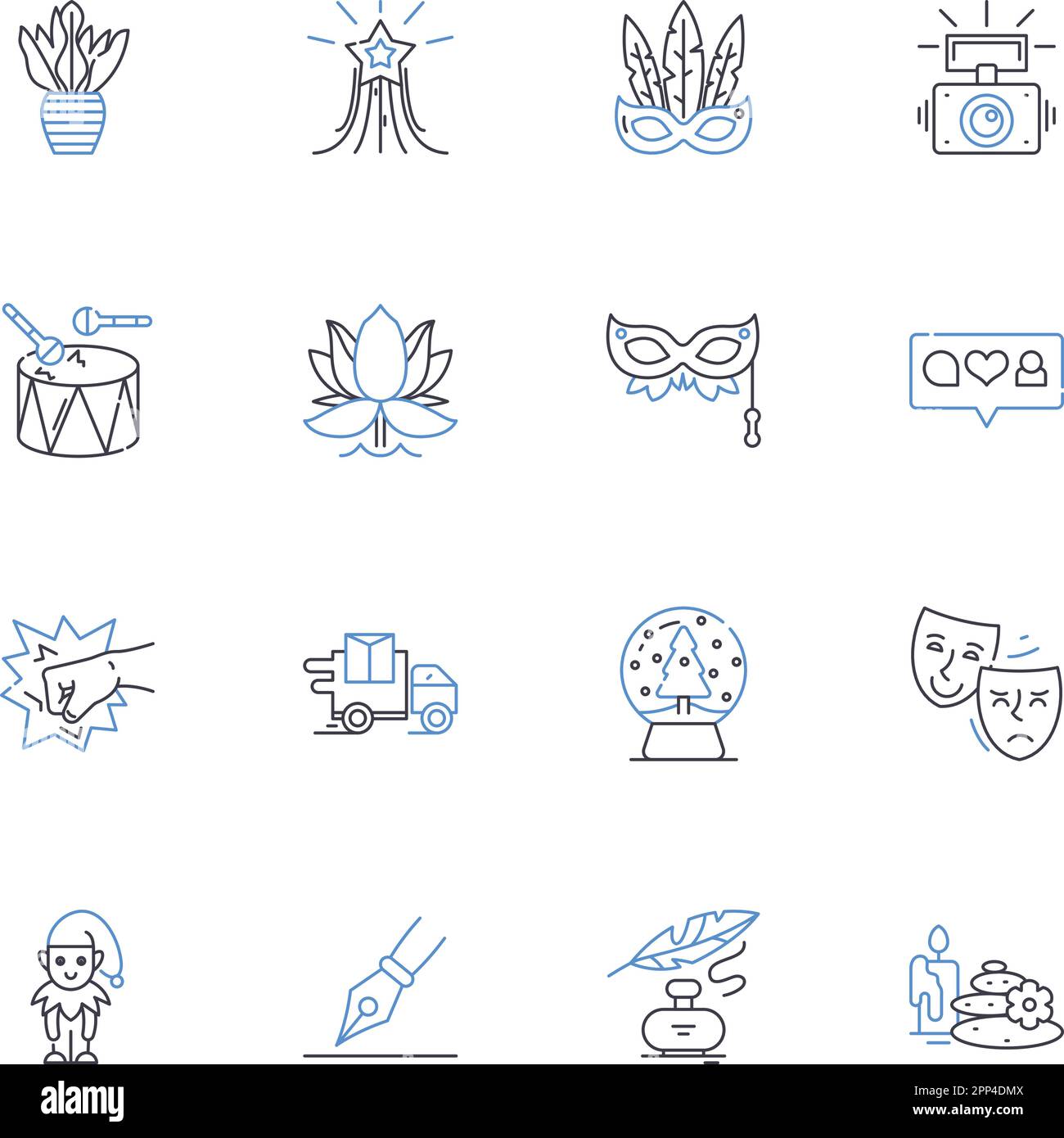 Nonprofessional line icons collection. Amateur, Inexperienced, Novice ...