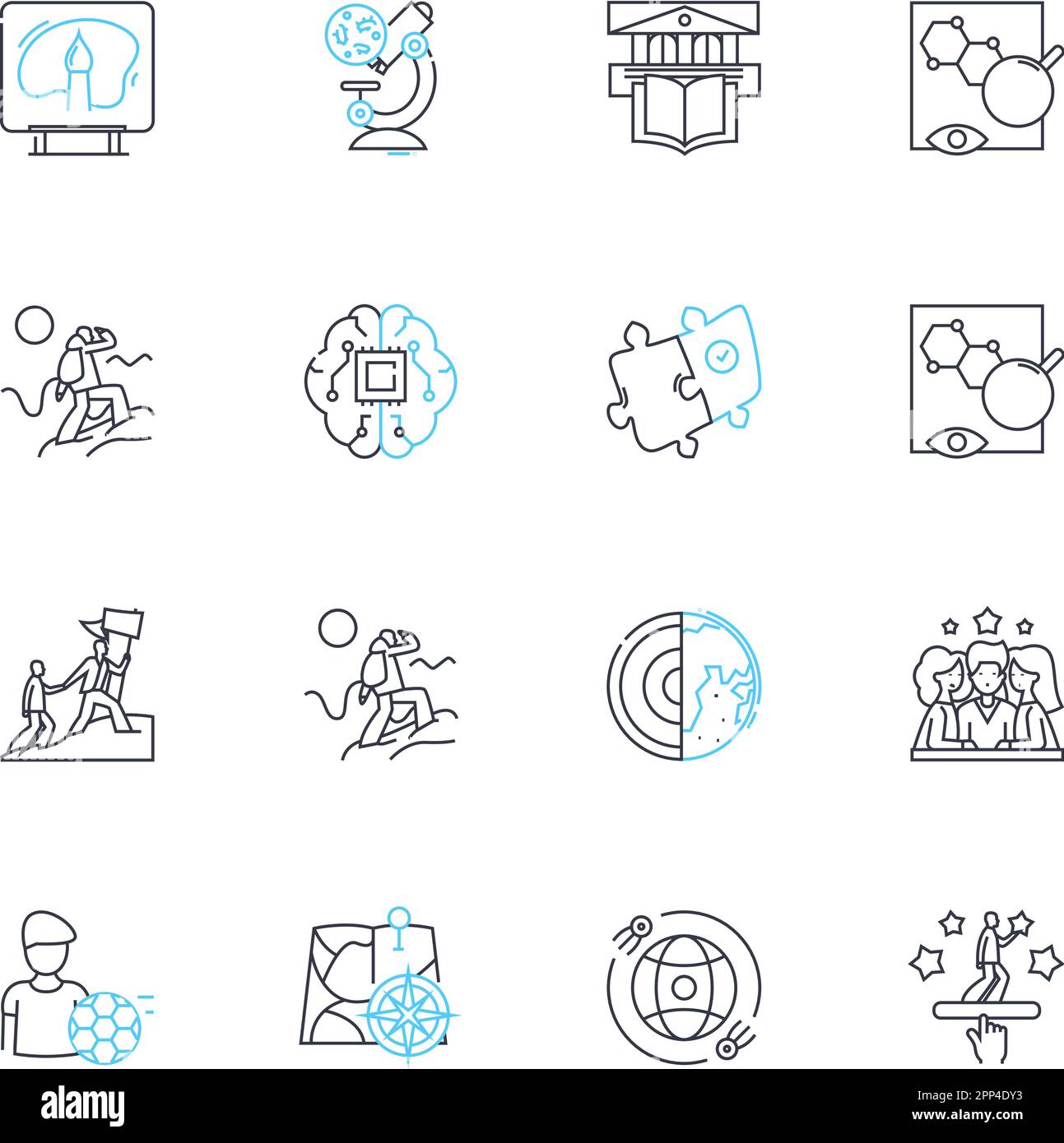 Internet institute linear icons set. Connectivity, Digitalization ...