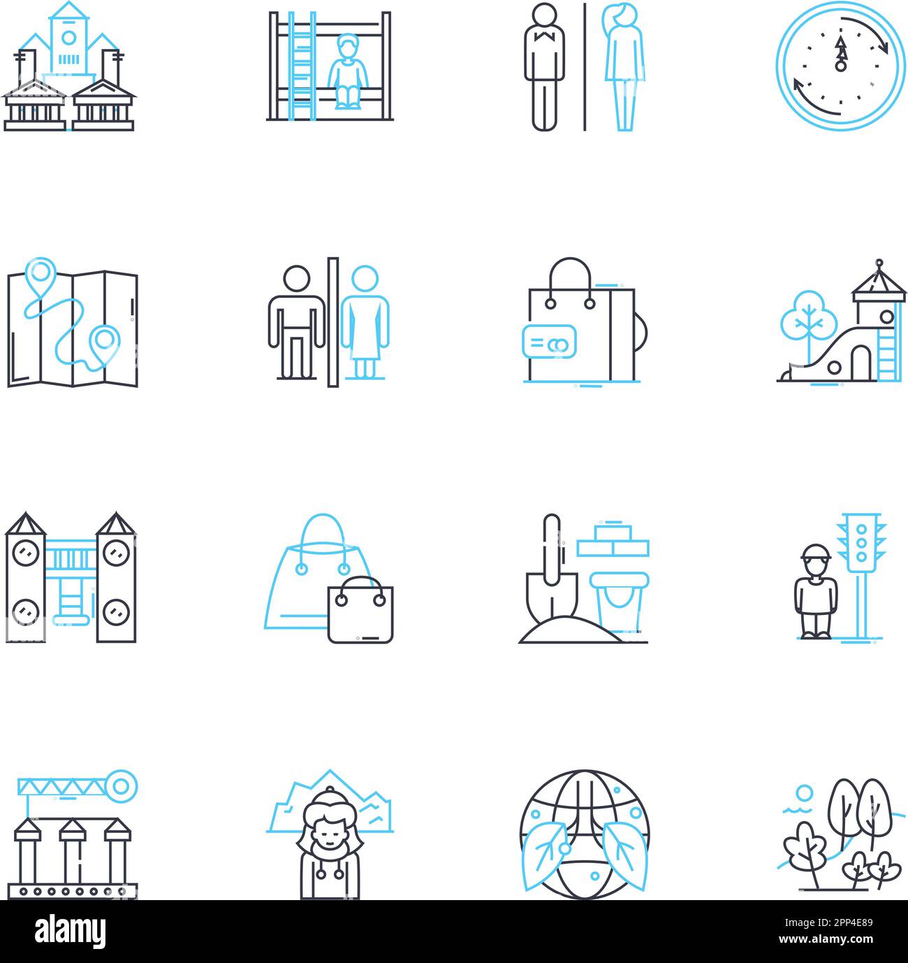 Large houses linear icons set. Mansion, Estate, Palace, Manor, Villa ... Large houses linear icons set. Mansion, Estate, Palace, Manor, Villa ...