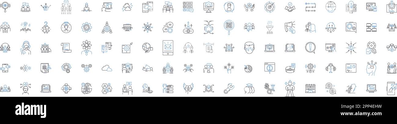 Self-realization line icons collection. Enlightenment, Awakening ...