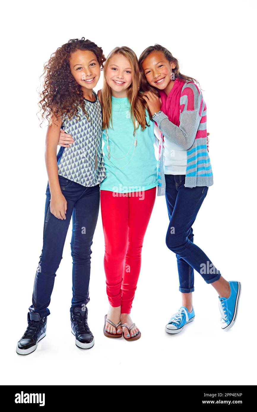 Blessed with the best of friends. Studio portrait of a group of young ...