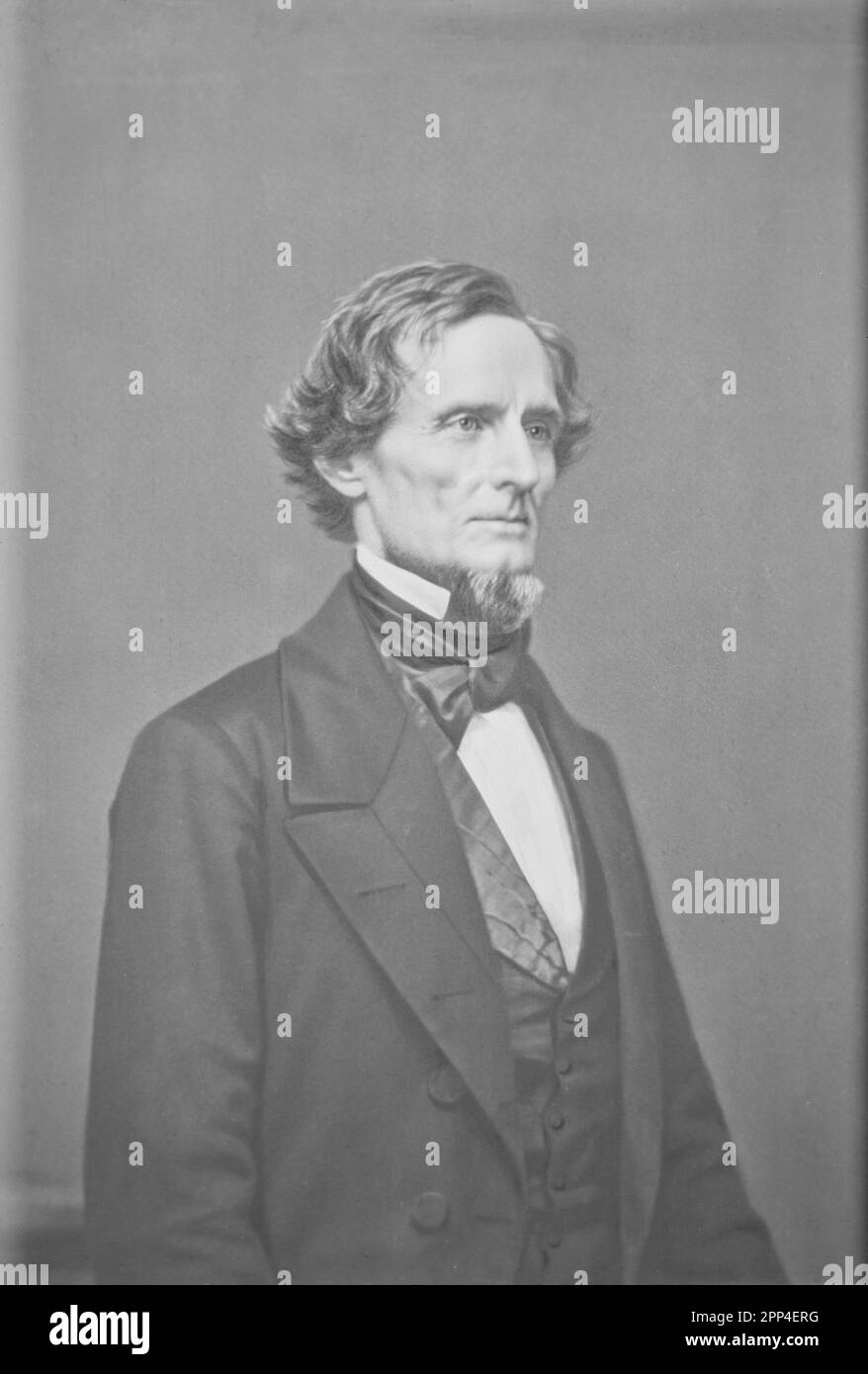 Jefferson Davis. 1860 Stock Photo - Alamy