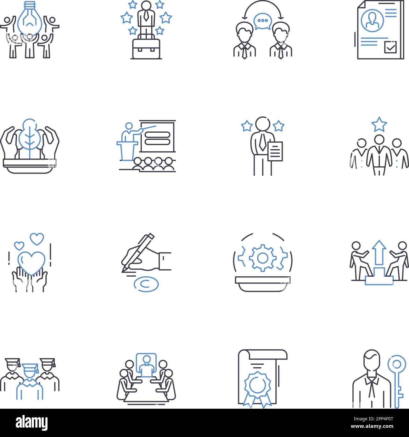 Workplace wellness line icons collection. Exercise, Nutrition ...