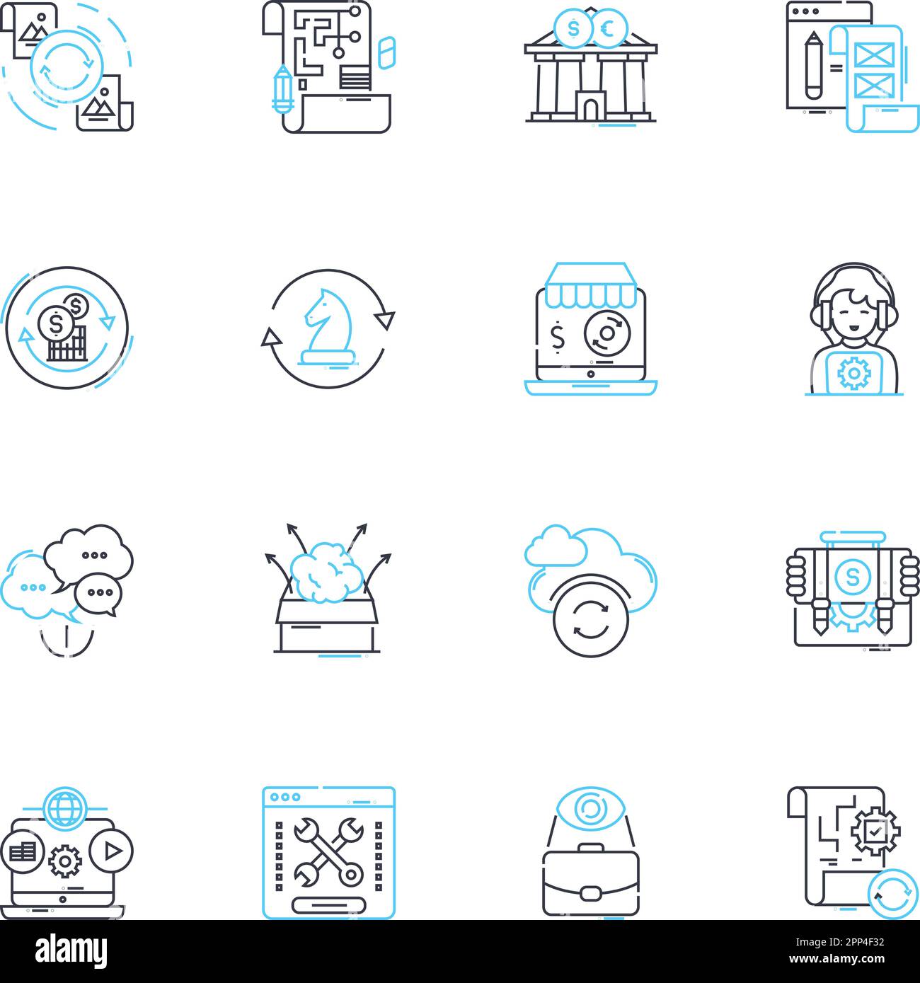 Risk analysis linear icons set. Probability, Uncertainty, Threat ... Risk analysis linear icons set. Probability, Uncertainty, Threat ...