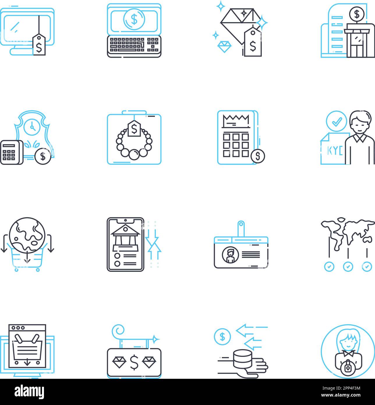 Product launch linear icons set. Debut, Introduction, Brand-new ...