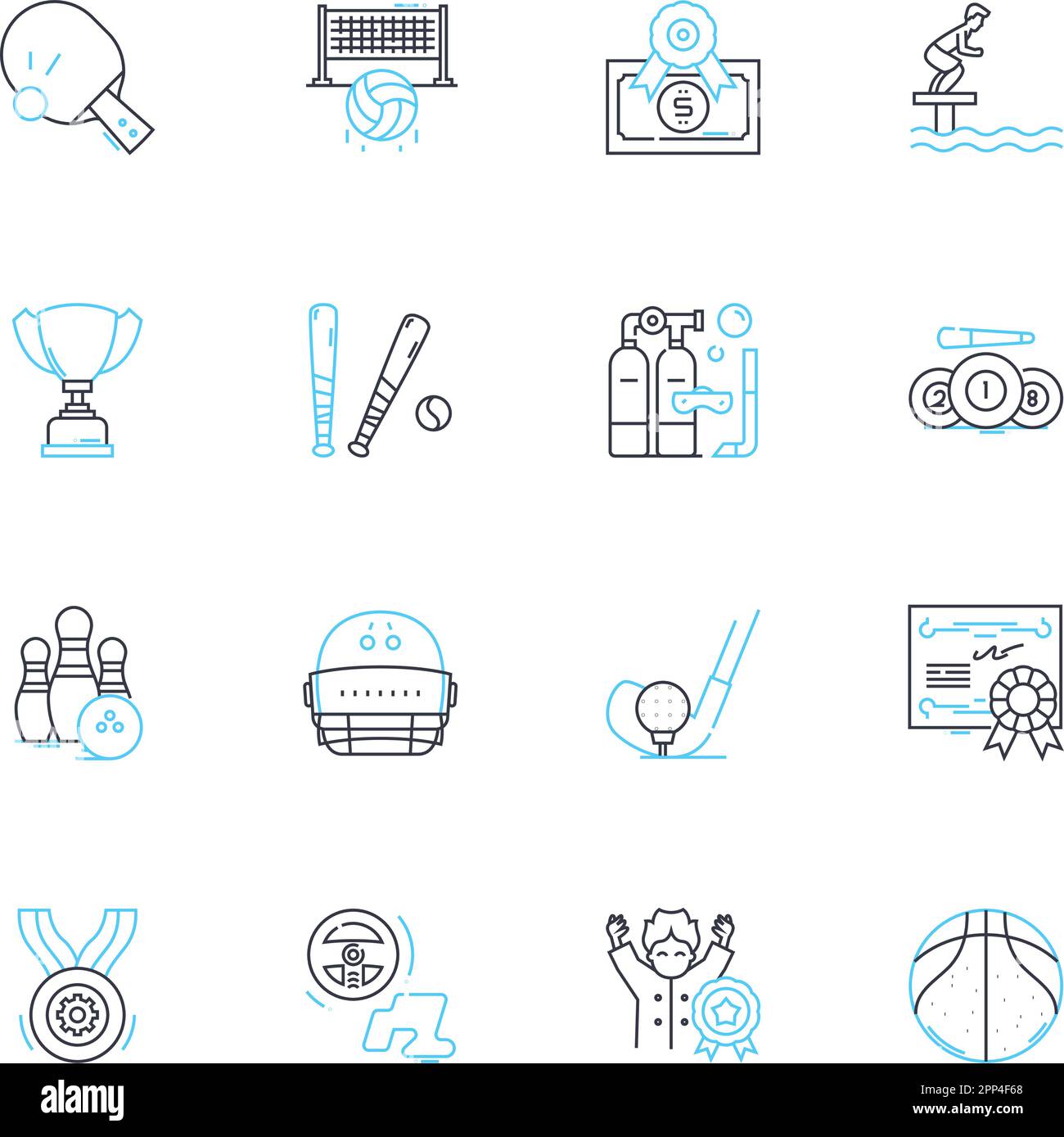 Supervision Oversight linear icons set. Surveillance, Management ...