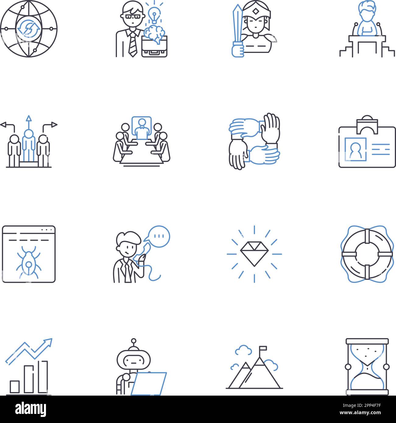 Expert guidance line icons collection. Mentorship, Consulting, Coaching, Direction, Leadership ...
