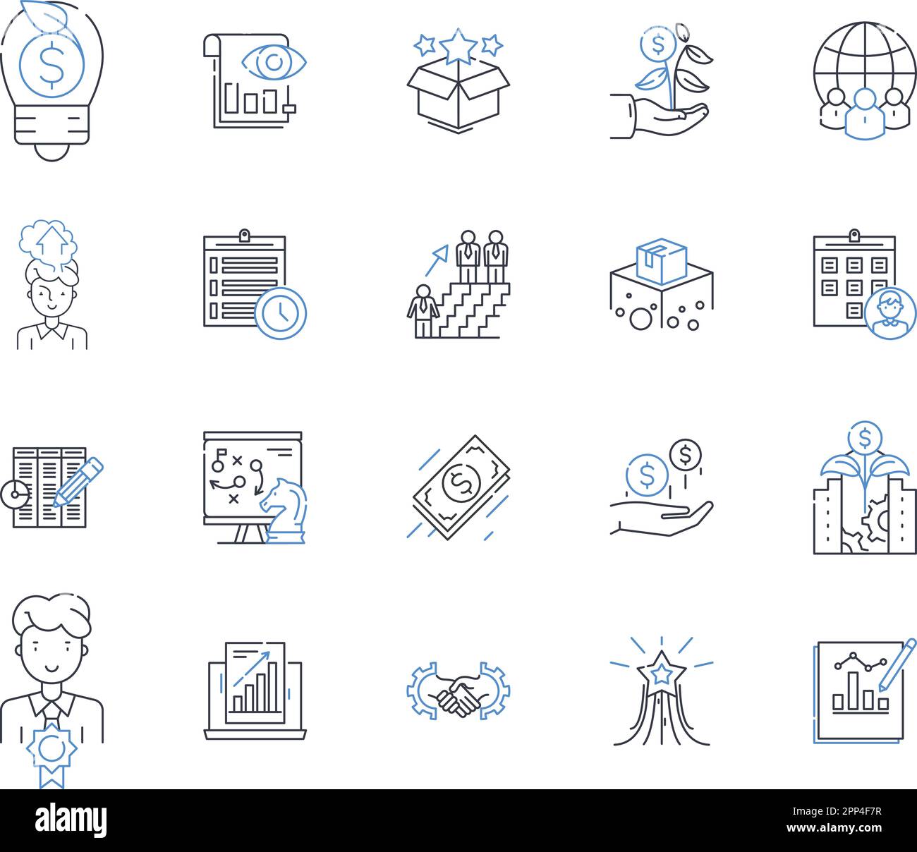 Work capacity line icons collection. Endurance, Stamina, Efficiency ...