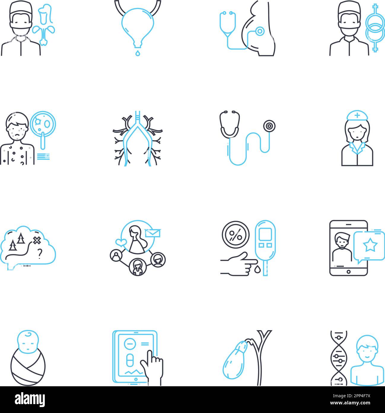 Form Linear Icons Set Input Layout Template Design Shape Structure Worksheet Line Vector