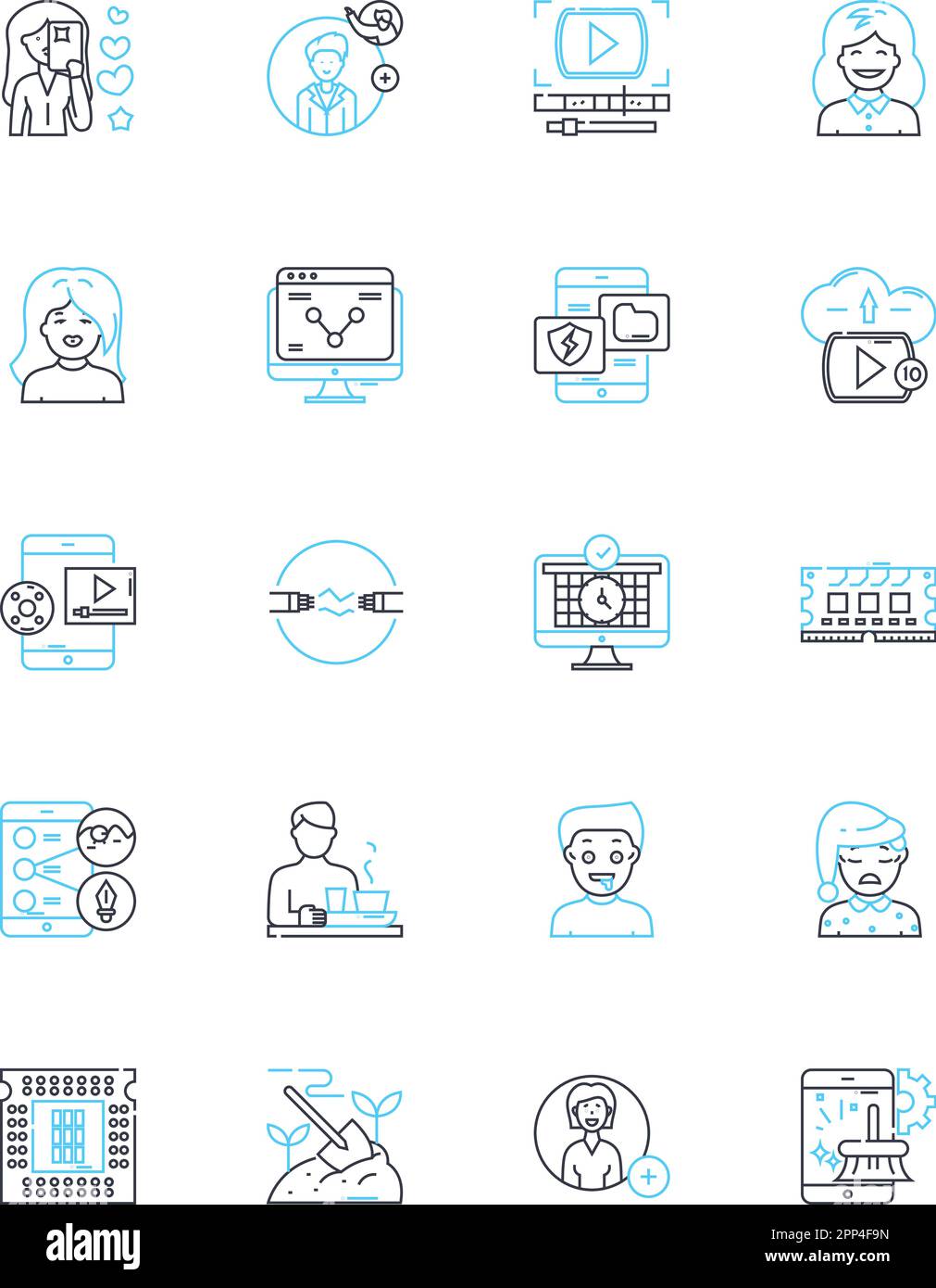 Seminar linear icons set. erking, Learning, Motivation, Inspiration ...