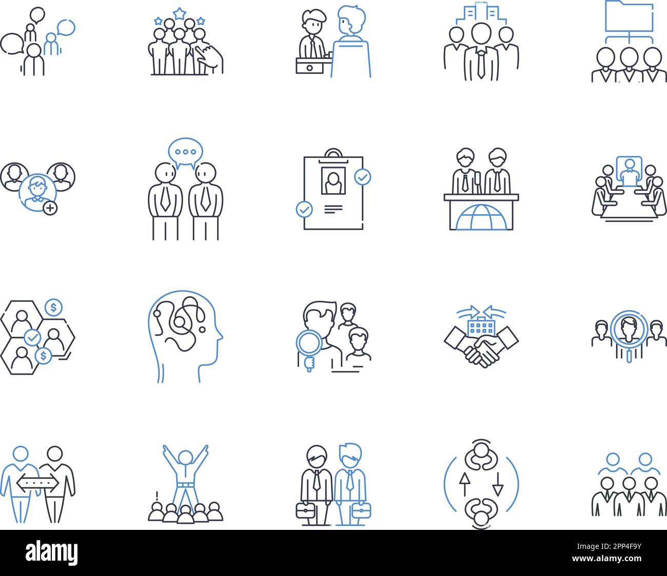 Legal integrity line icons collection. Hsty, Ethics, Responsibility ...