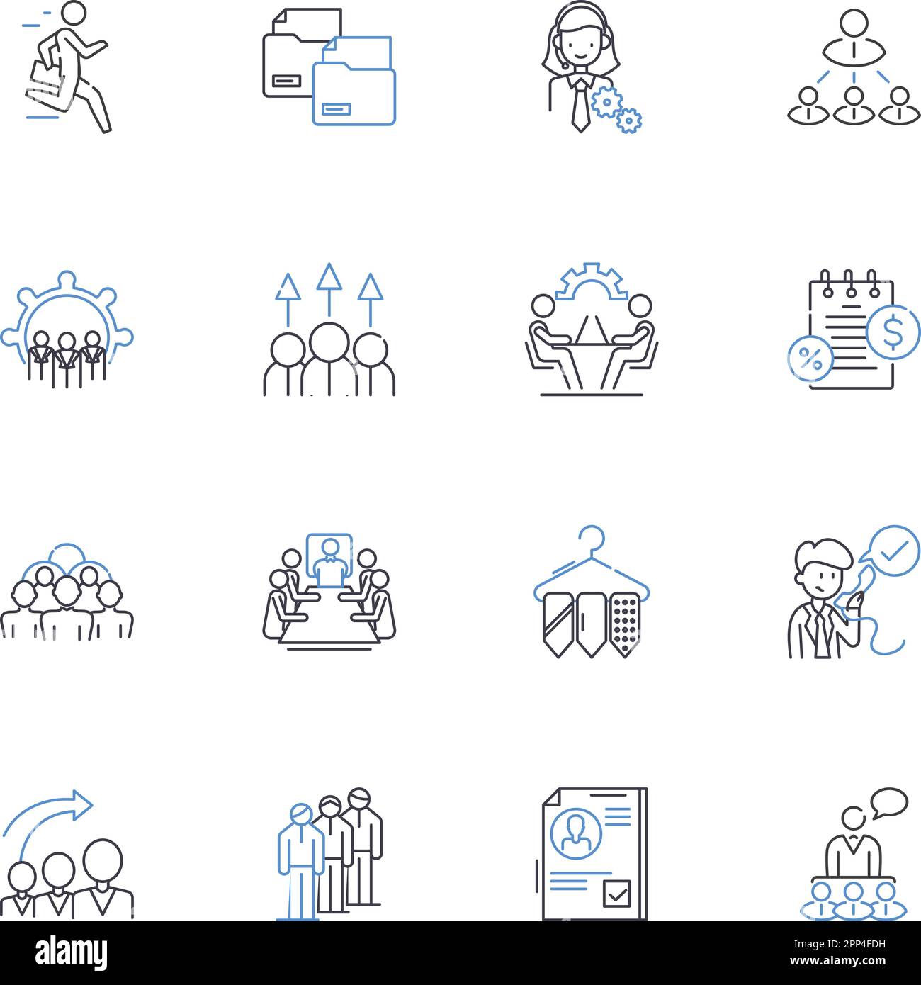 Office mates line icons collection. Collaboration, Colleagues, Teamwork ...