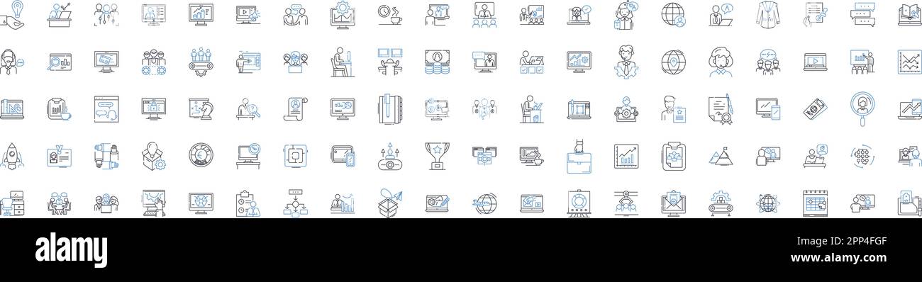 Executive suite line icons collection. Luxury, Sophisticated, Elegant ...