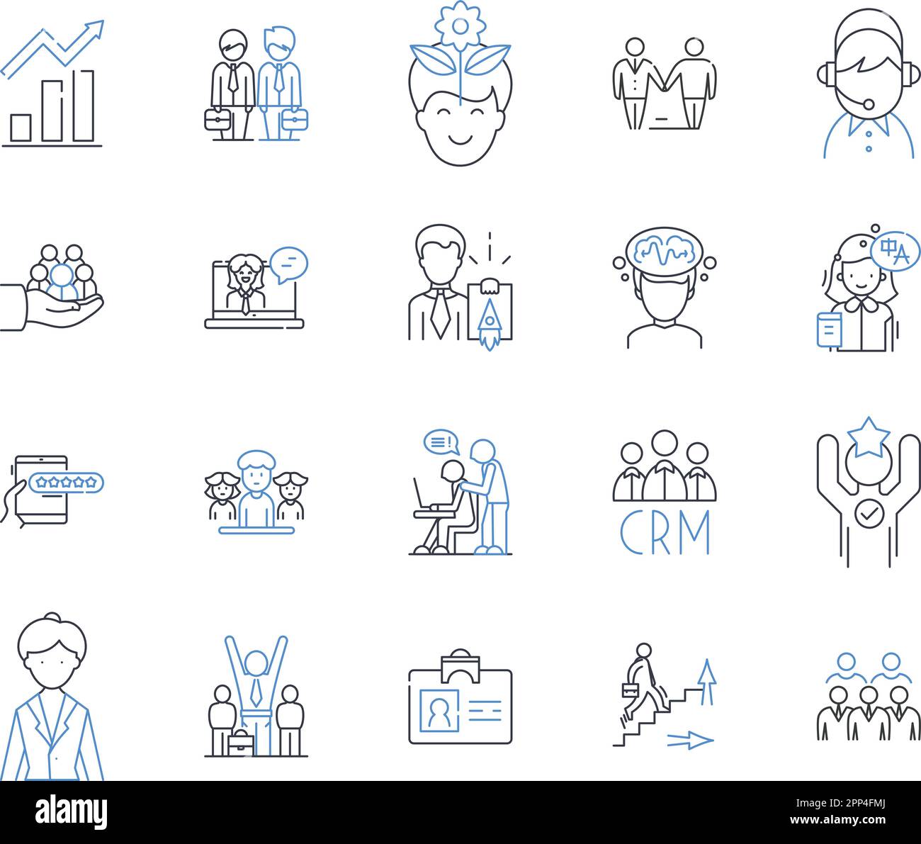 Guest relations line icons collection. Hospitality, Service ...