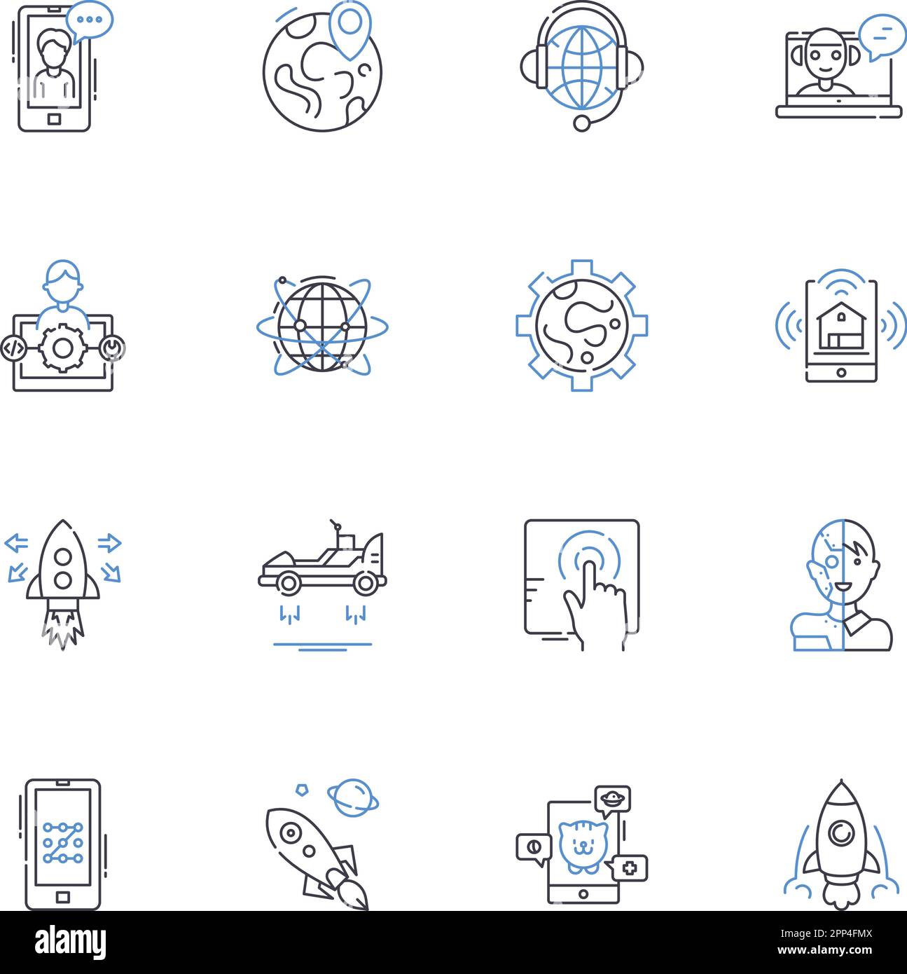 Cutting-edge technology line icons collection. Innovation, Futuristic ... Cutting-edge technology line icons collection. Innovation, Futuristic ...