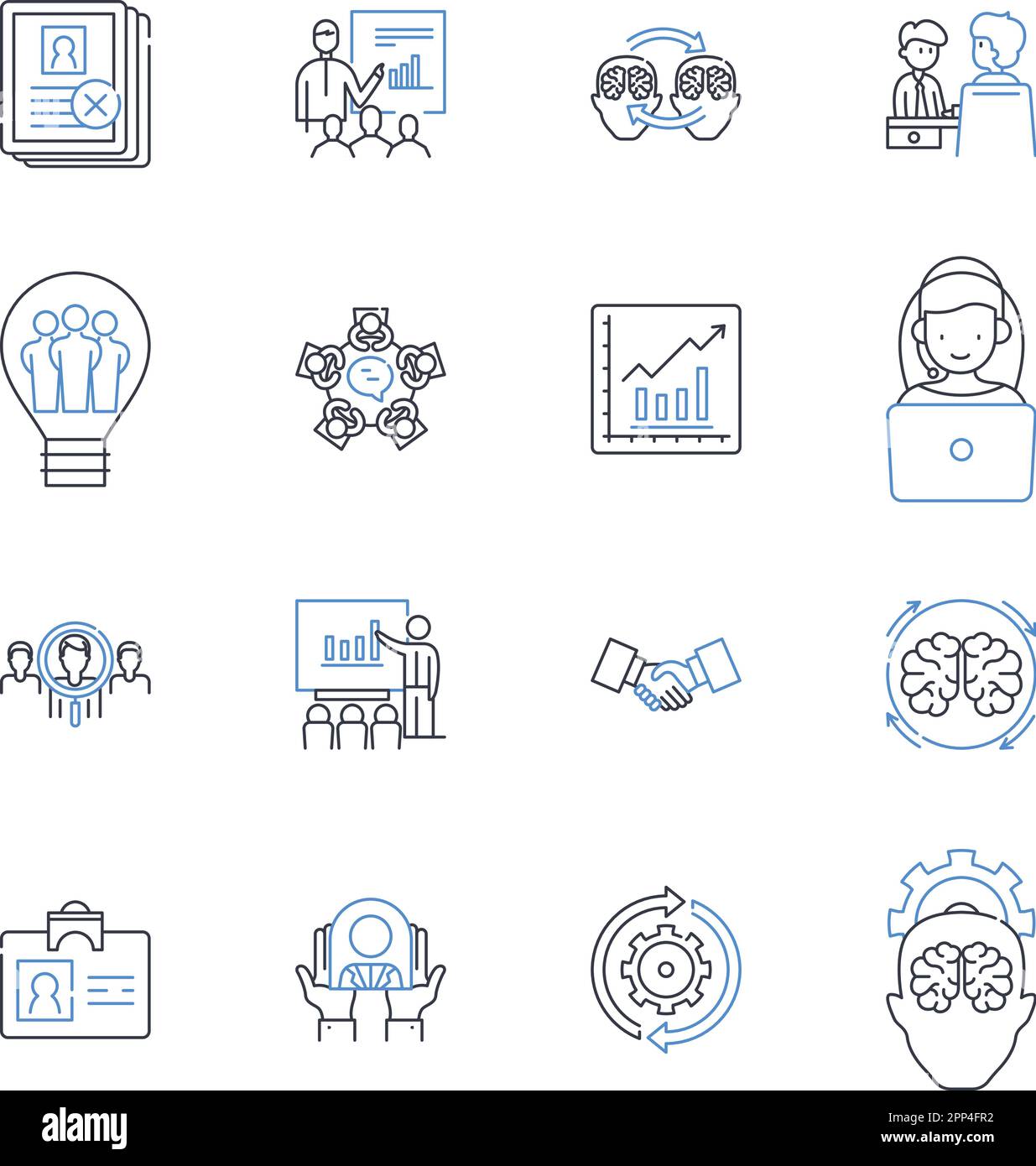 Corporate reciprocation line icons collection. Exchange, Mutuality ...