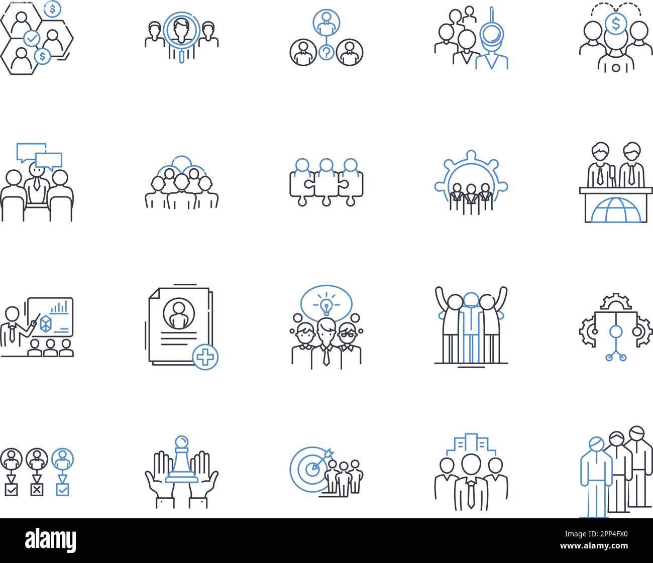 Exhibition display line icons collection. Booth, Stand, Exhibit ...