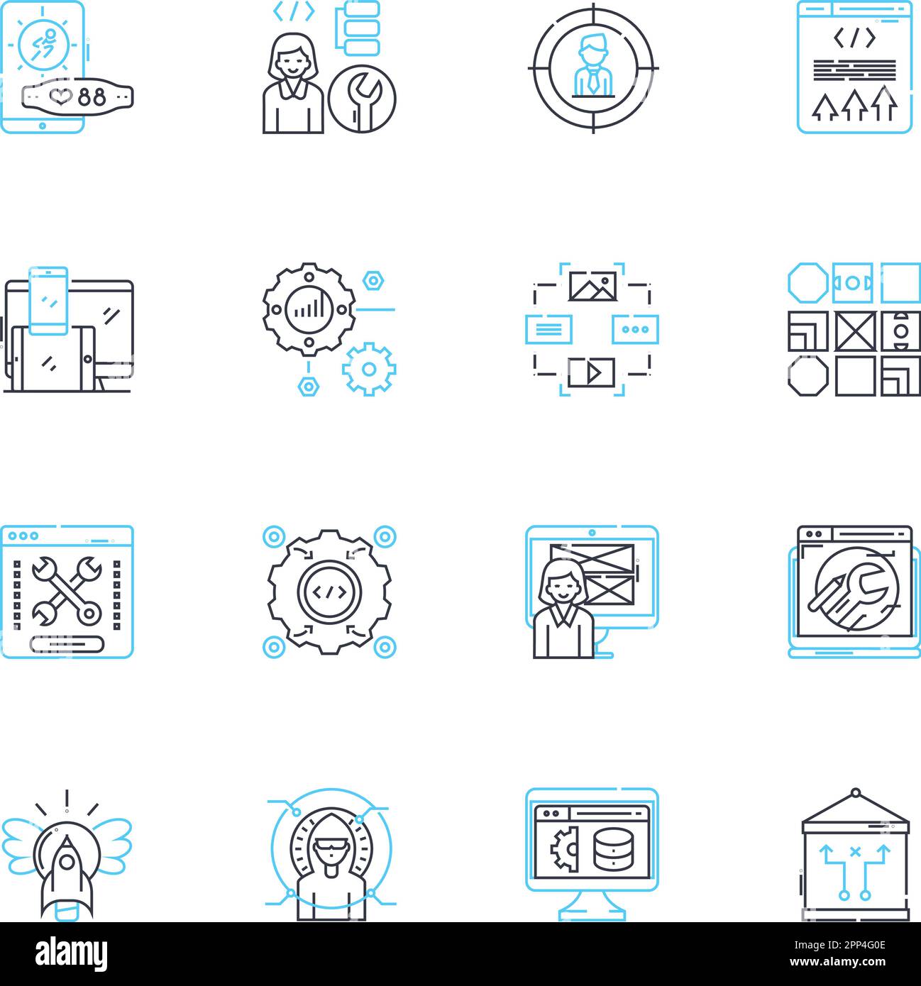 Behavioral targeting linear icons set. Personalization, Analytics ... Behavioral targeting linear icons set. Personalization, Analytics ...