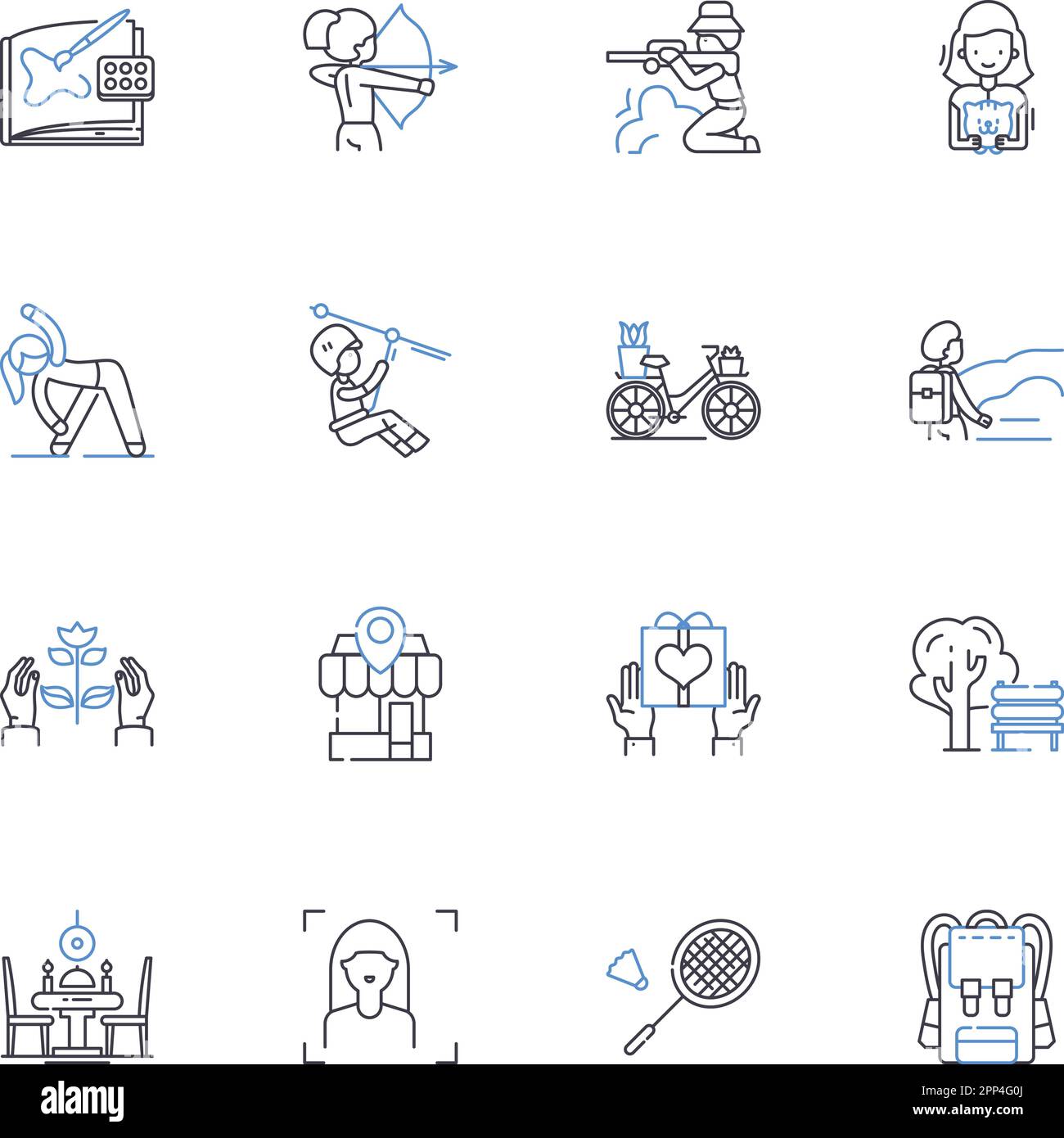 Vacation trade line icons collection. Swap, Exchange, Share, Barter ... Vacation trade line icons collection. Swap, Exchange, Share, Barter ...