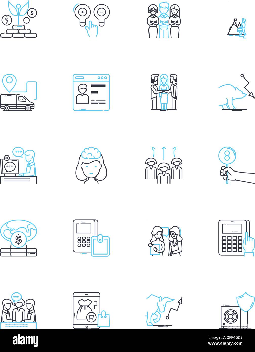 Industrial sector linear icons set. Manufacturing, Construction ... Industrial sector linear icons set. Manufacturing, Construction ...