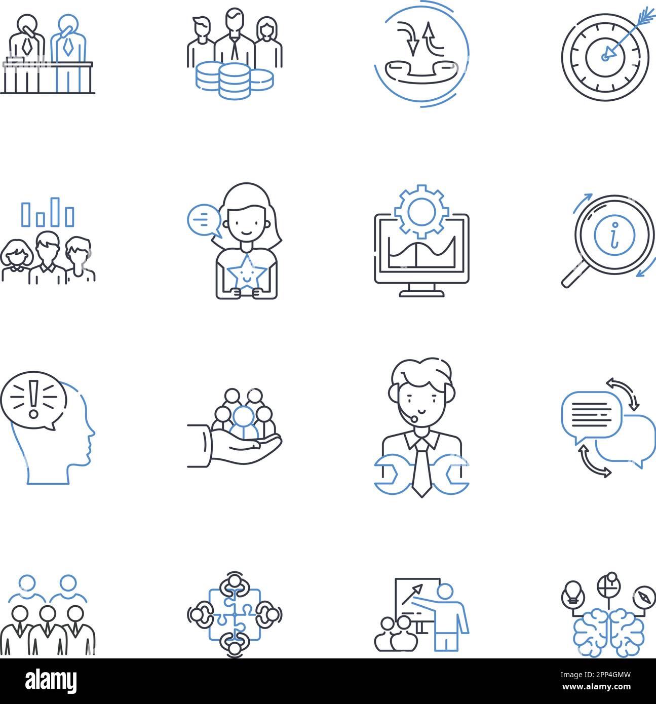 Labor members line icons collection. Union, Democracy, Solidarity ... Labor members line icons collection. Union, Democracy, Solidarity ...