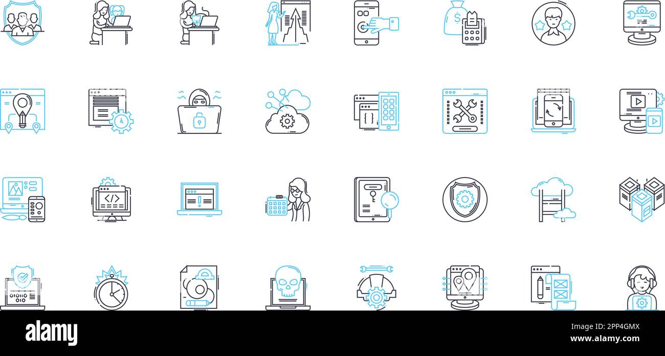 Approachability linear icons set. Friendly, Welcoming, Inviting ...