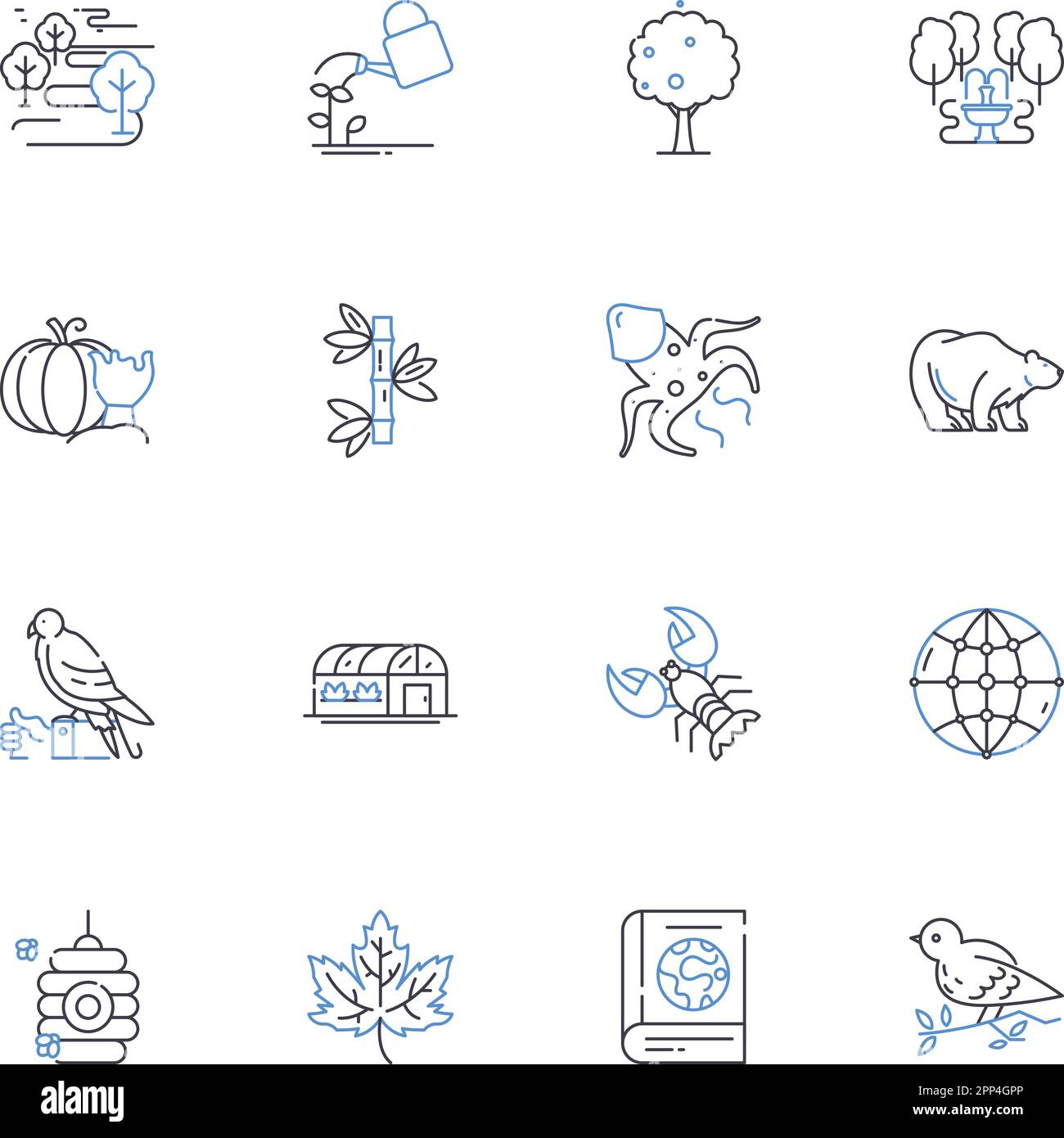 Breathtaking panorama line icons collection. Majestic, Stunning, Scenic ...