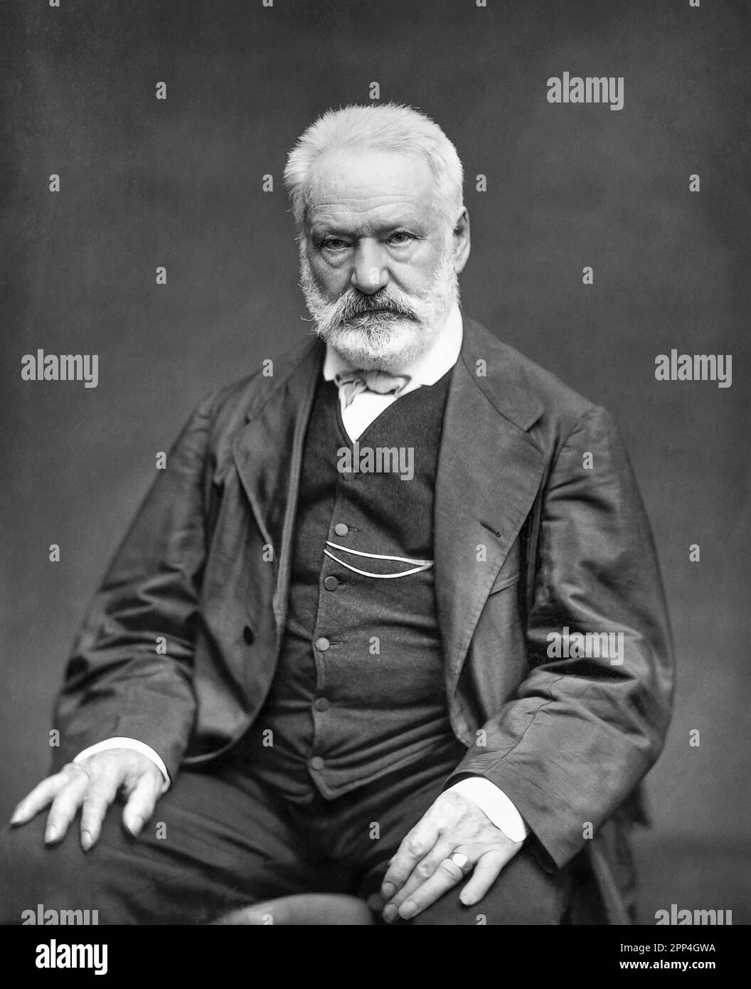 Victor Hugo. ca. 1876. Photographer: Étienne Carjat Stock Photo - Alamy